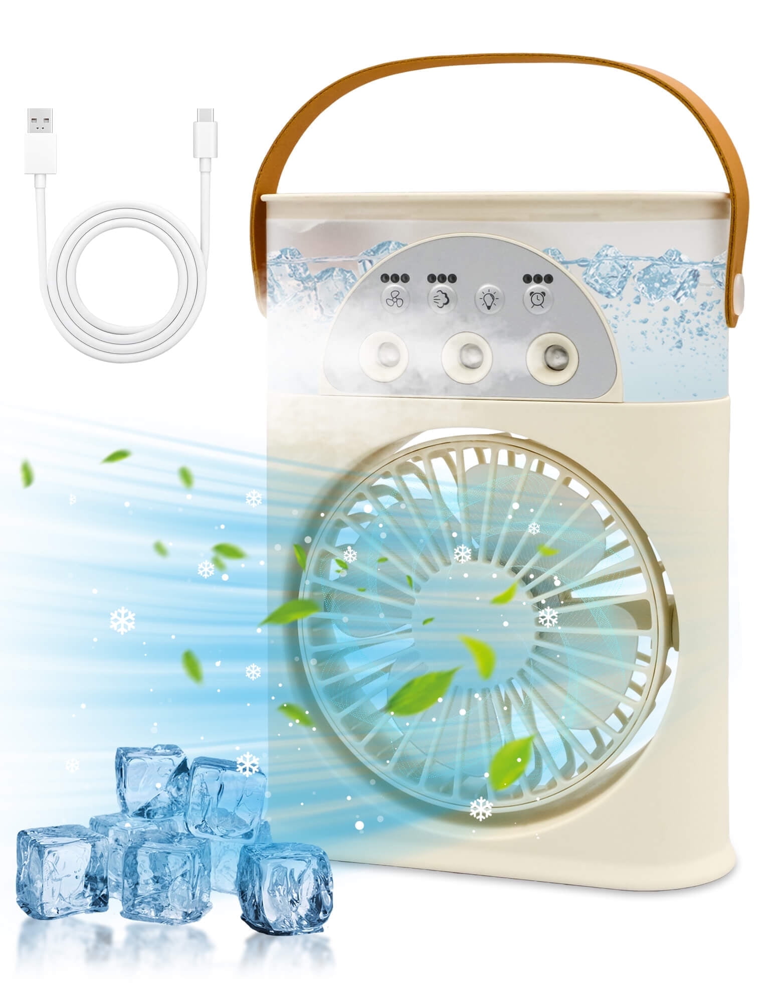 Sentryse Portable Air Conditioner Fan, Mini Personal AC Unit with LED ...