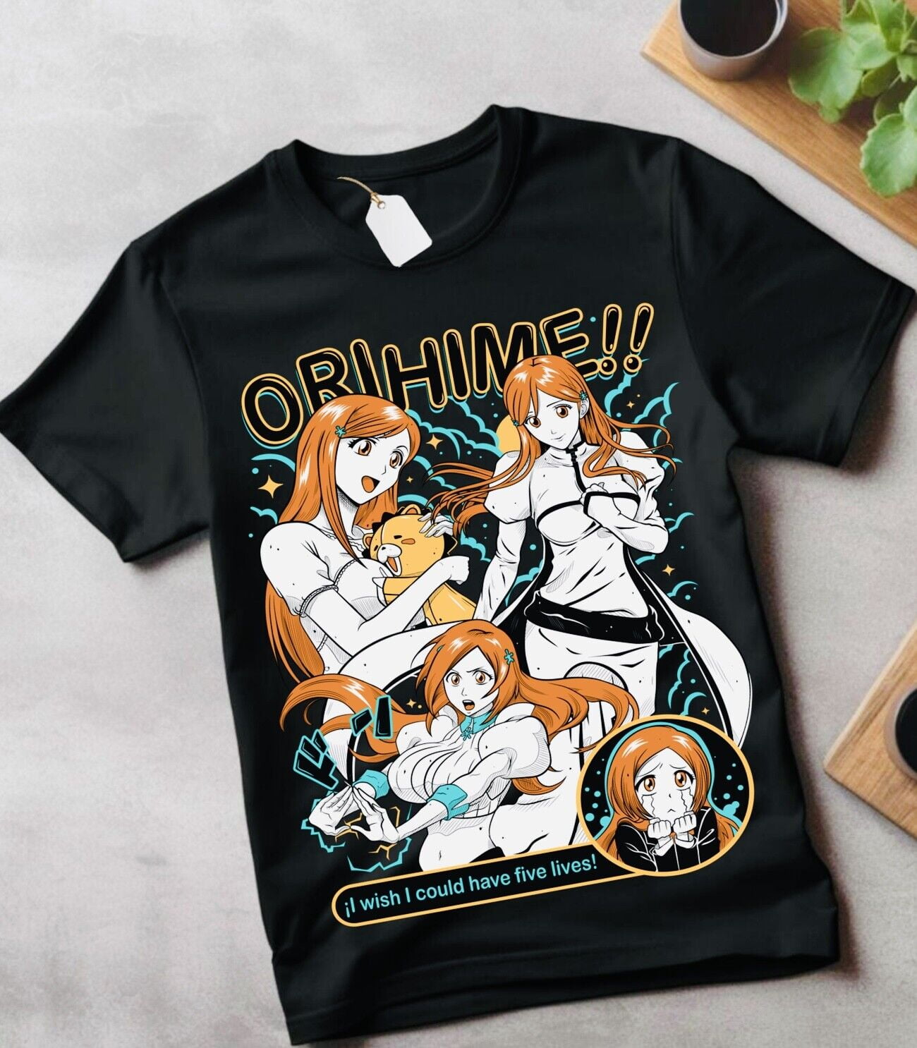 Orihime Inoue T-Shirt Zaraki Kenpachi Bleach Anime Ichigo Aizen Shirt ...