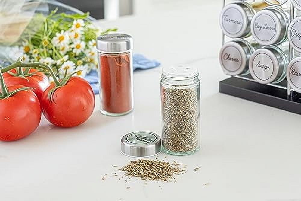 Orii 20 Jar Spice Rack Stainless Steel Filled with Spices - Standing ...
