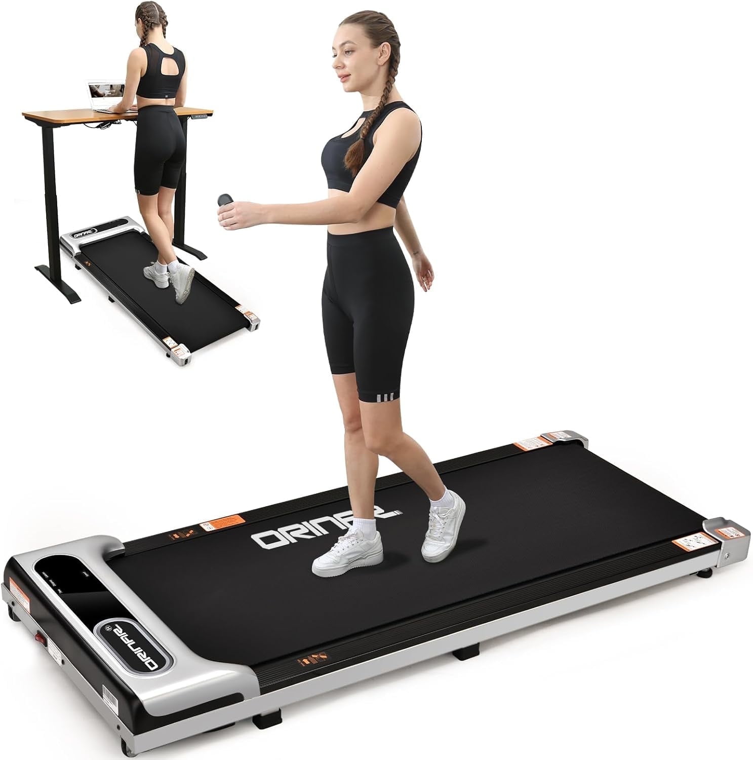 Yagud Walking Pad, Under Desk Treadmill for Home and Office, 2.5 HP ...