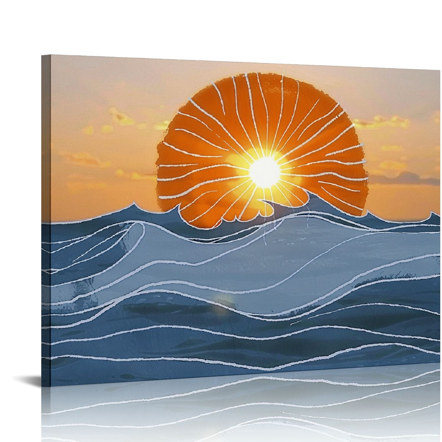 Orinice Abstract Boho Sun Sunrise Sunset Wall Art Canvas Boho ...