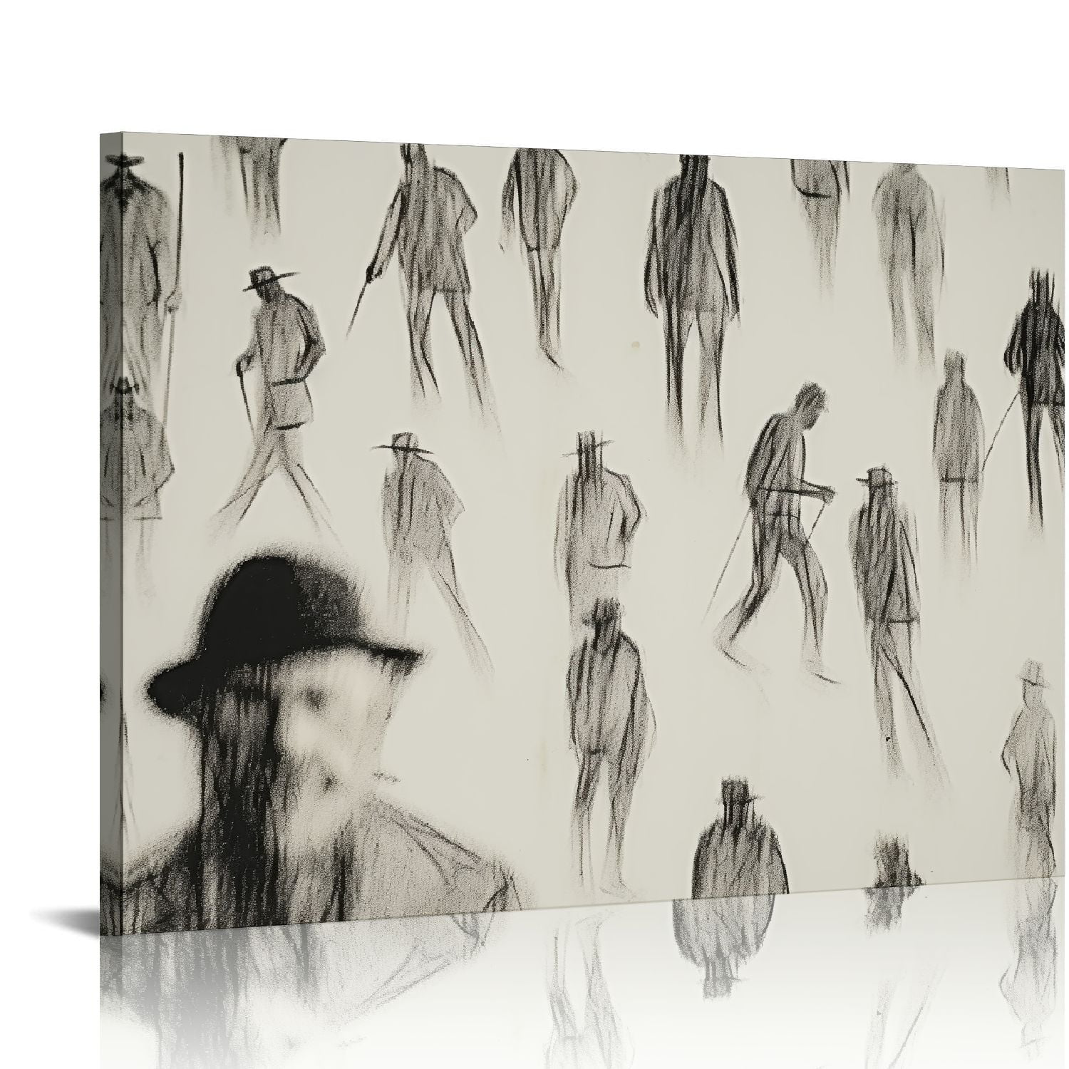 Orinice Abstract Figure Wall Art Vintage Sketch Prints Minimalist ...