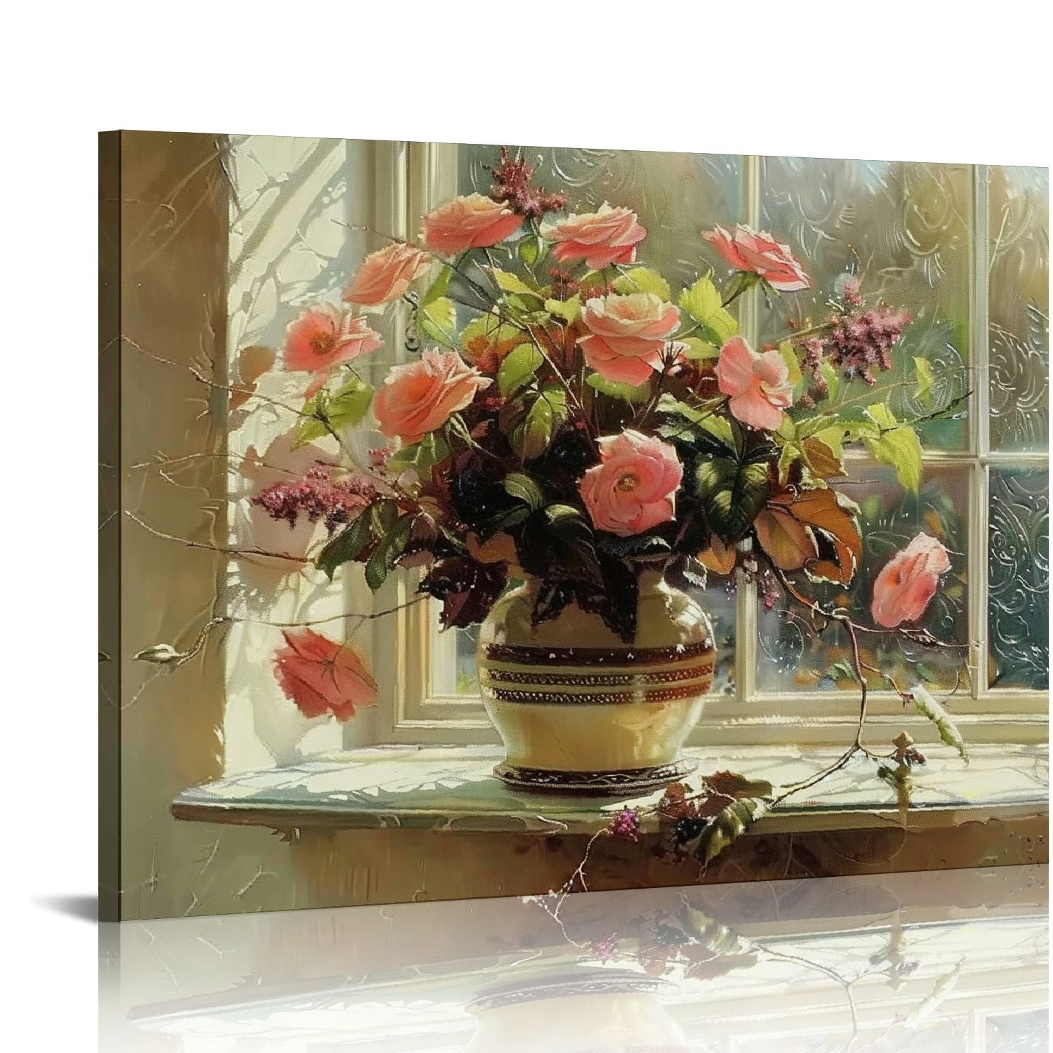 Orinice AnyDesign Spring Flower Gallery Wall Art Prints Set Vintage Oil ...
