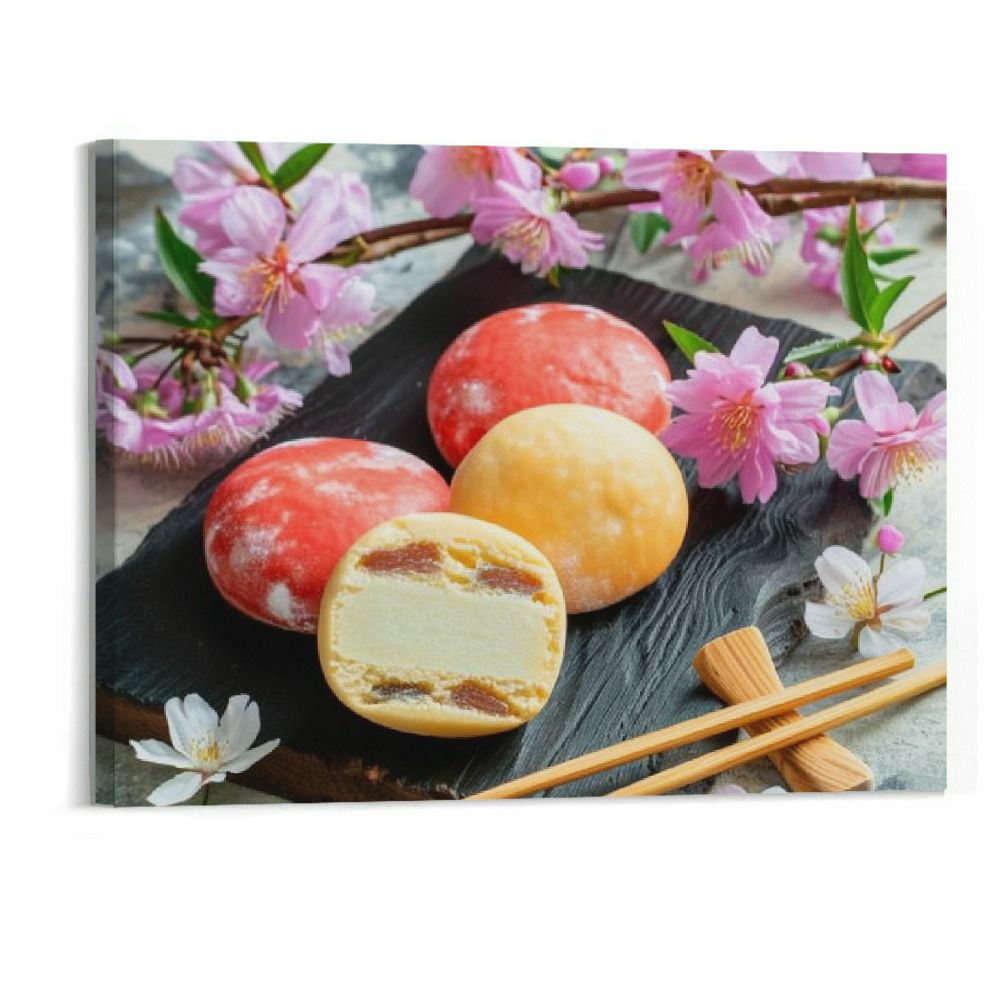 Orinice Art Wall Painting Multi colored Japanese ice cream Mochi rice ...