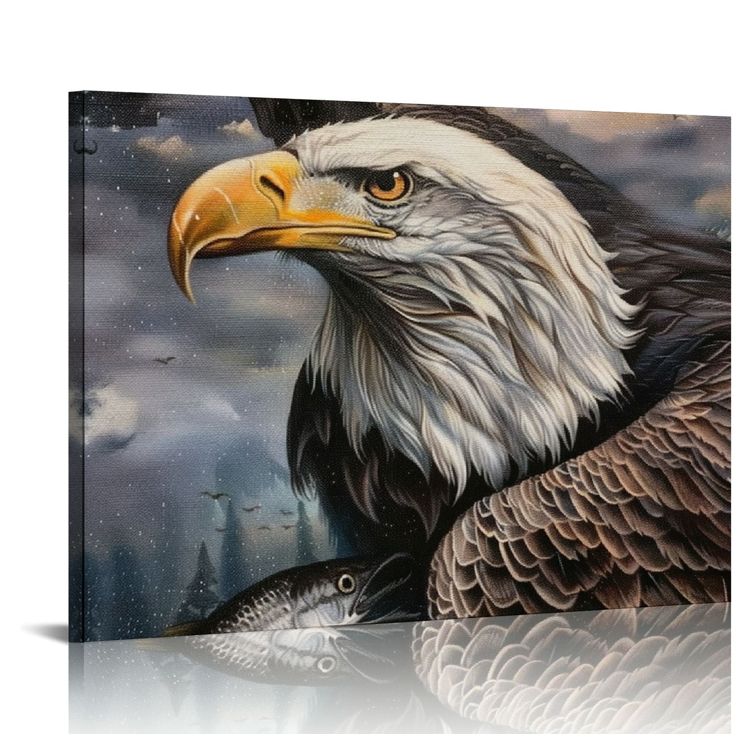 Orinice Bald Eagle Fine Art Aesthetic Poster & Print Wall Painting for ...