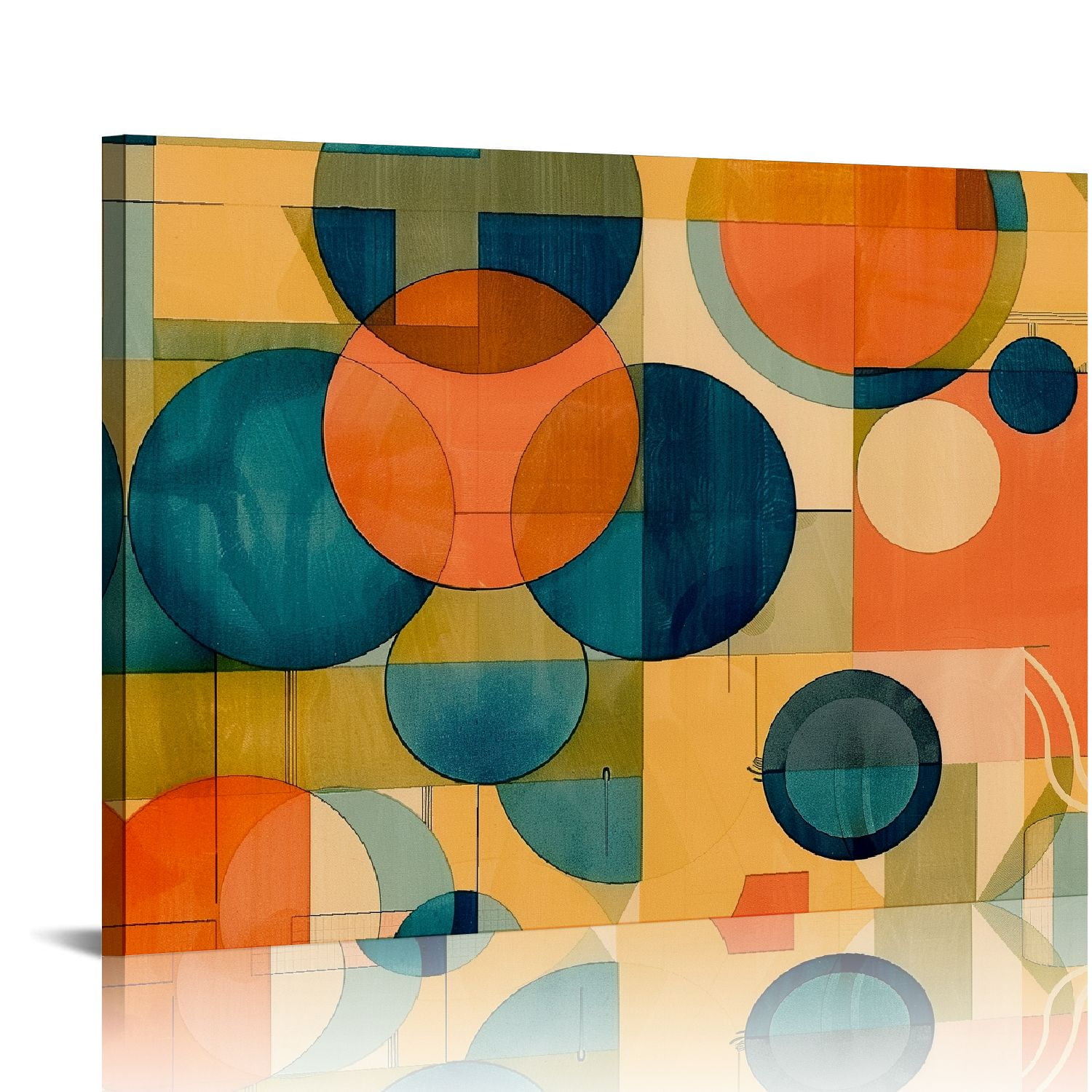 Orinice Bauhaus Mid Century Modern Wall ArtUNFRAMED Print - Abstract, Minimal Wall Decor ...