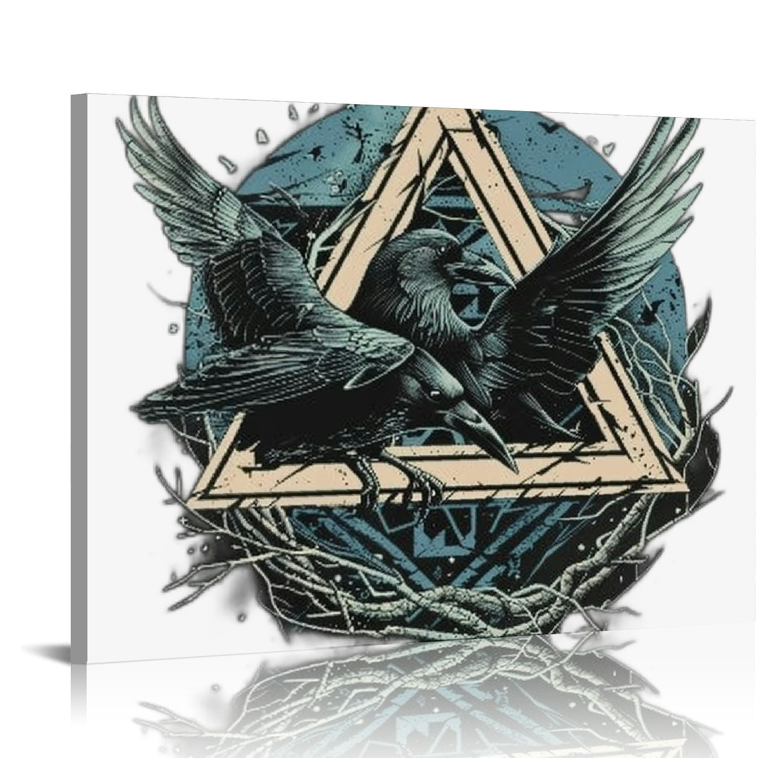 Orinice Birds Black Triangle Fine Art Aesthetic Poster & Print Wall ...