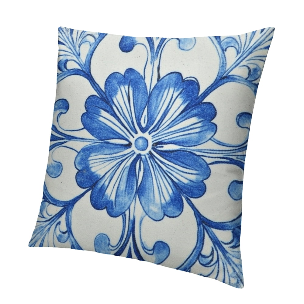 Orinice Blue Throw Pillow Covers , Blue and White Pillow Cases for ...