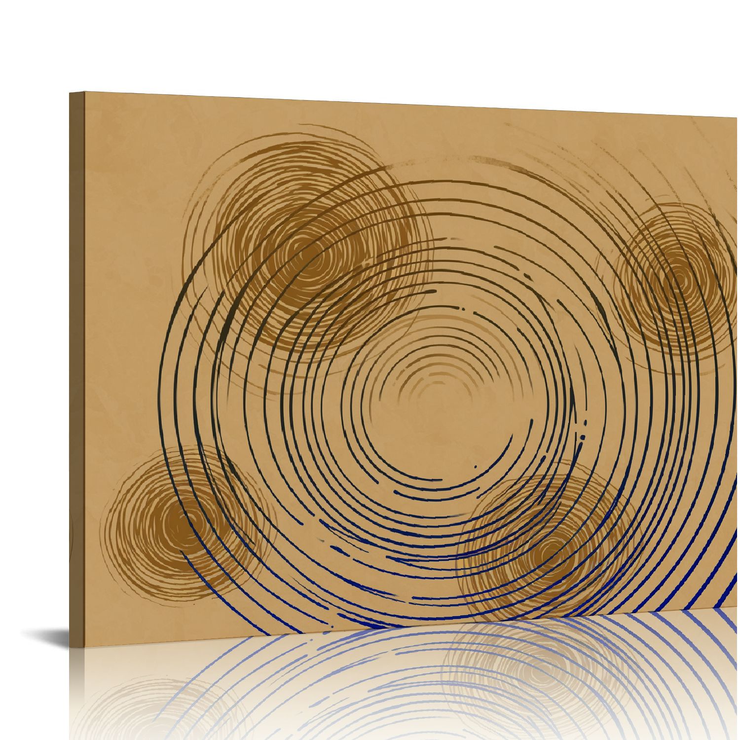 Orinice Boho Neutral Canvas Wall ArtModern Abstract Picture Beige Brown ...