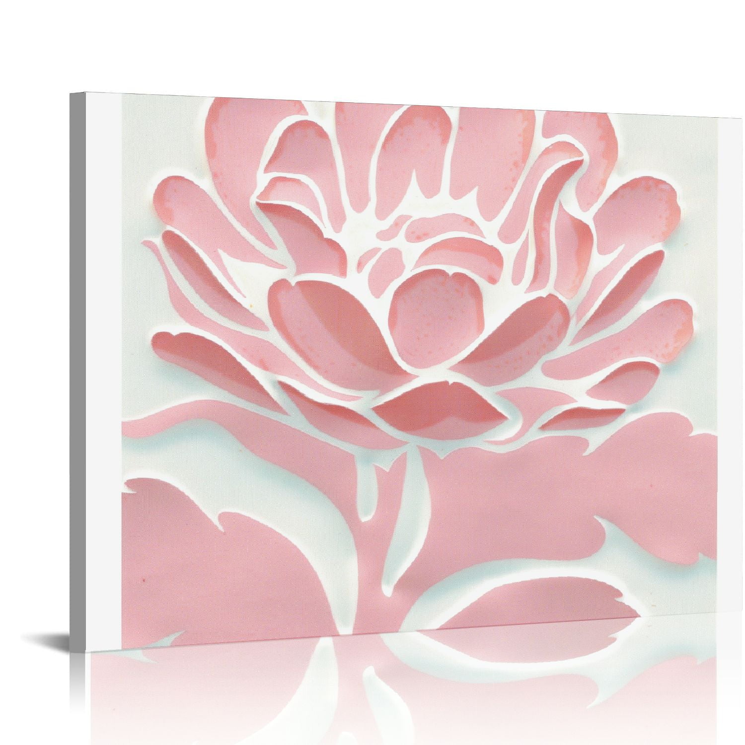 Orinice Boho Pink Floral Wall Art Prints Boho Floral Pink Abstract Wall ...