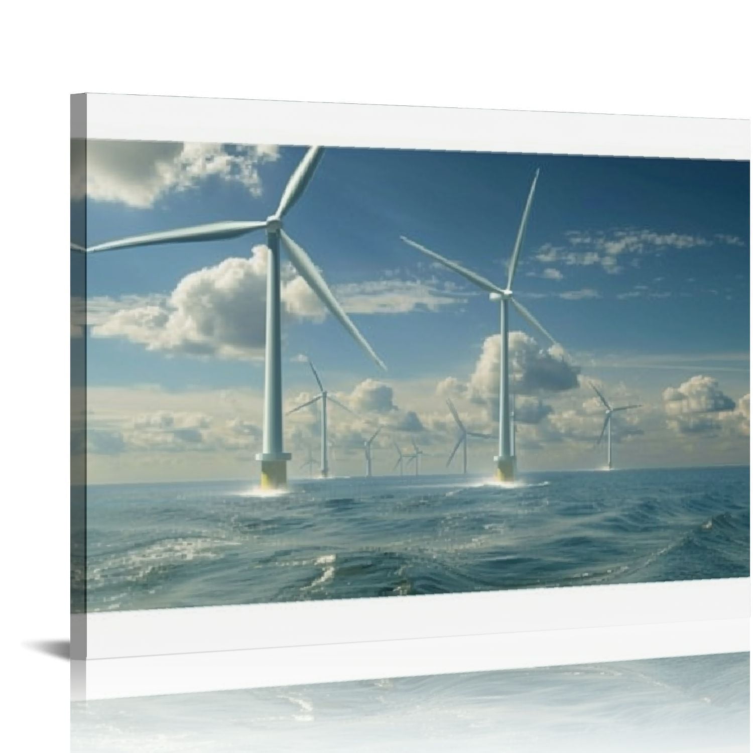 Orinice Canvas Prints Wall Art Wind turbine farm in beautiful nature ...