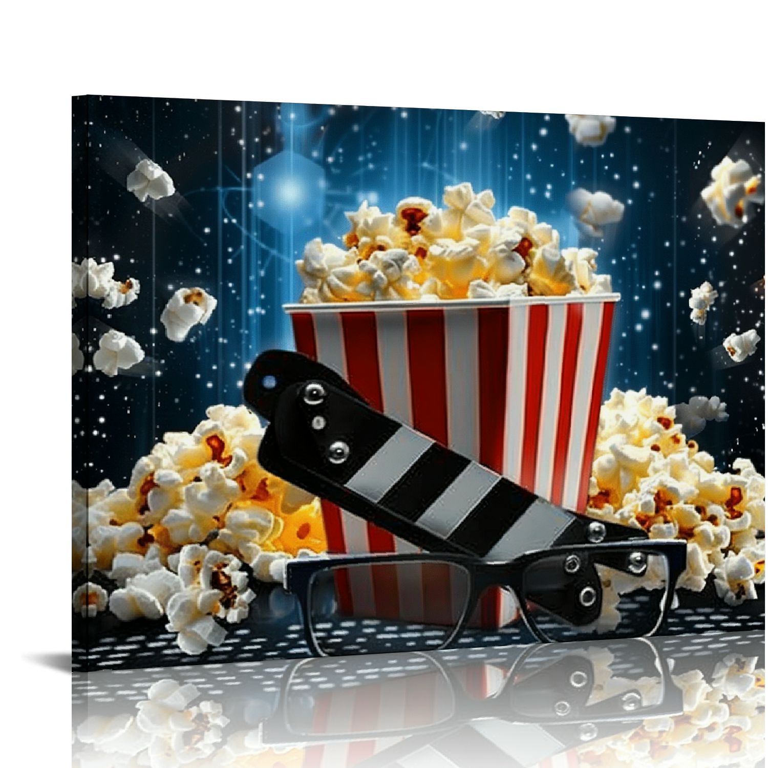 Orinice Cinema Popcorn Glasses Fine Art Aesthetic Poster & Print Wall ...