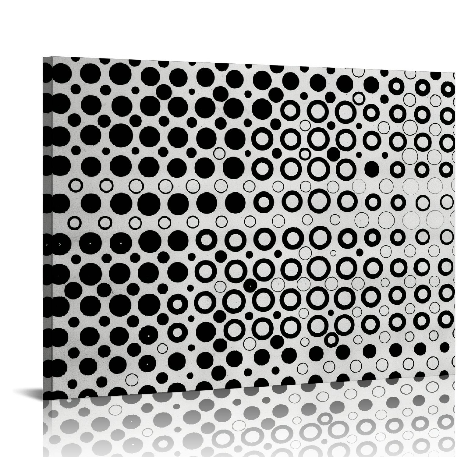 Orinice Circles Black-and-White Pattern Fine Art Aesthetic Poster ...