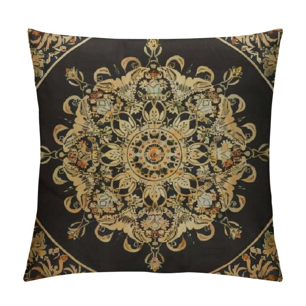 Orinice Circular Design Gold Border Art Nouveau Graphic Decorative ...