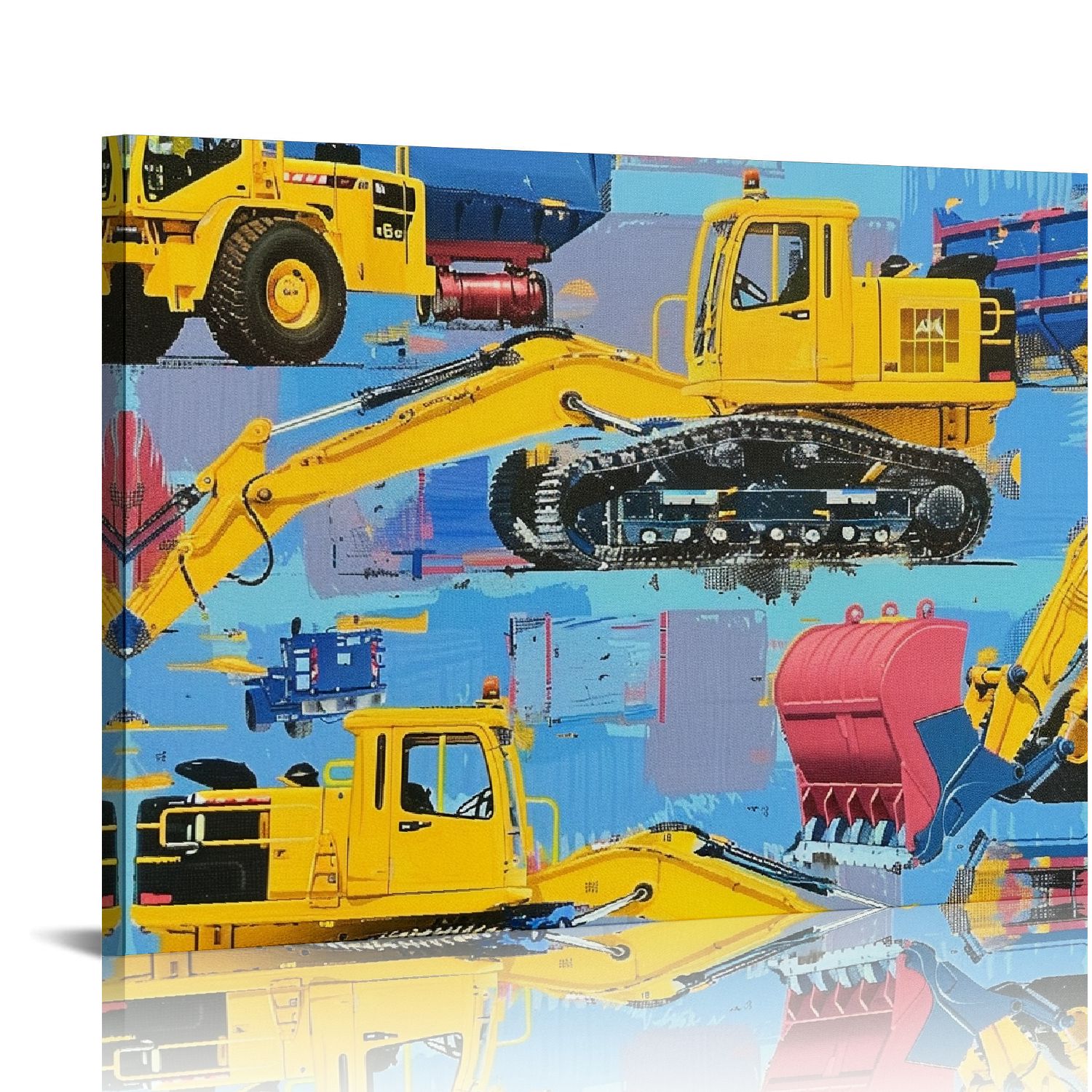 Orinice Construction Vehicle Fine Art Aesthetic Poster & Print Wall ...