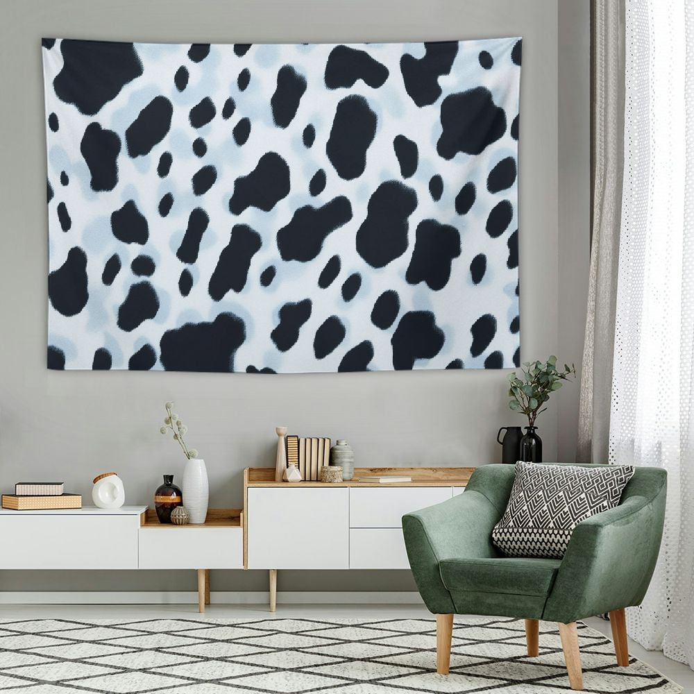Orinice Cow Print Tapestry Black and White Spot Tapestry Cute ...