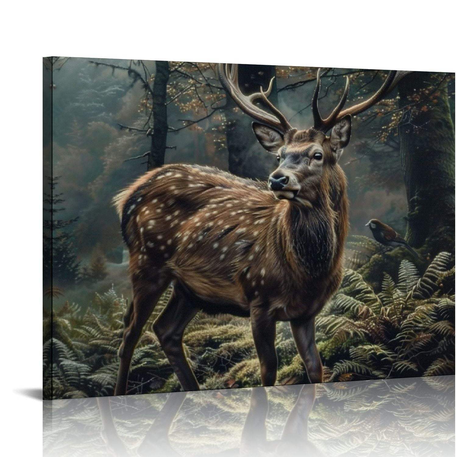 Orinice Deer Bird Photorealism Fine Art Aesthetic Poster & Print Wall ...