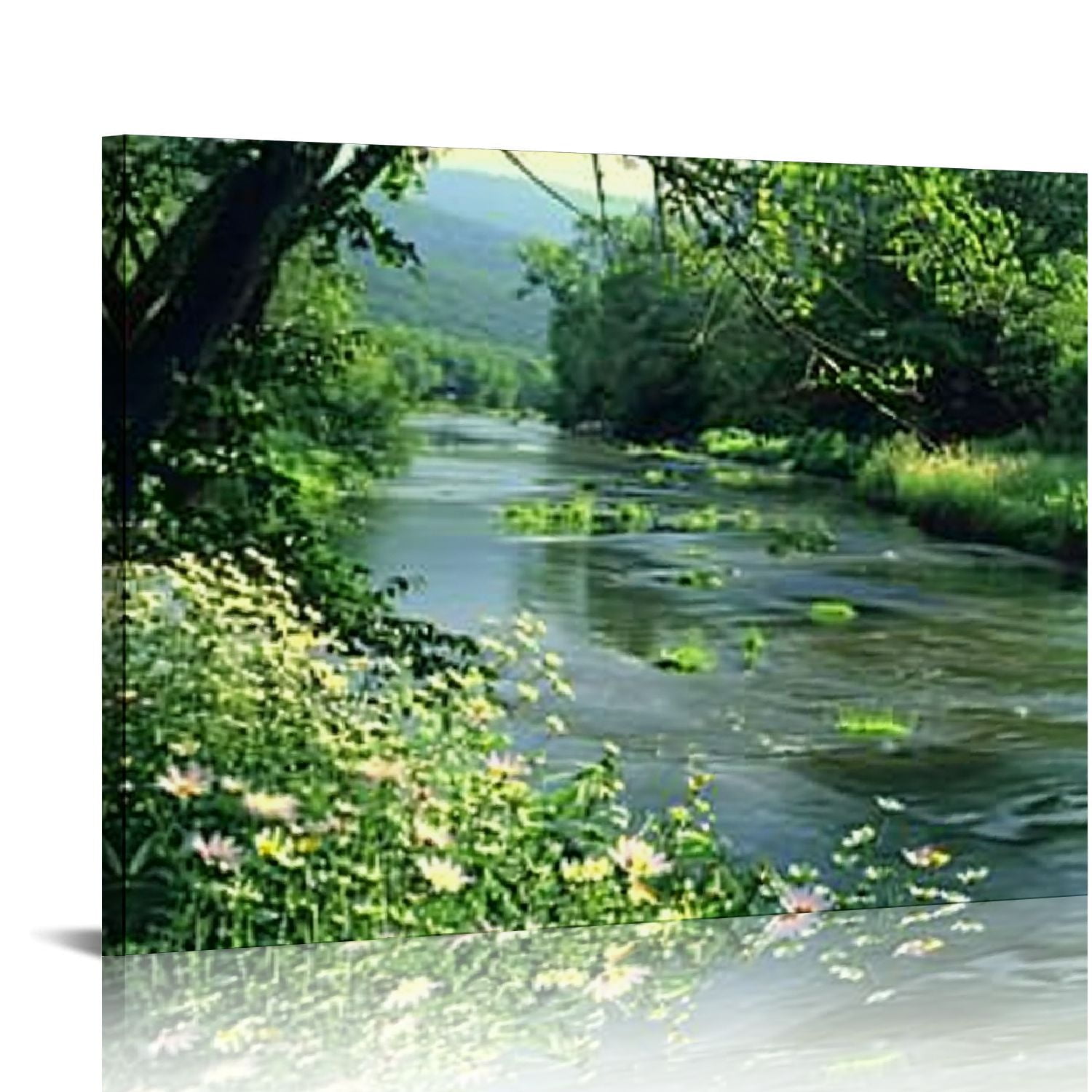 Orinice Eastern River Trees Scenic Landscape Nature Wall Decor Art ...