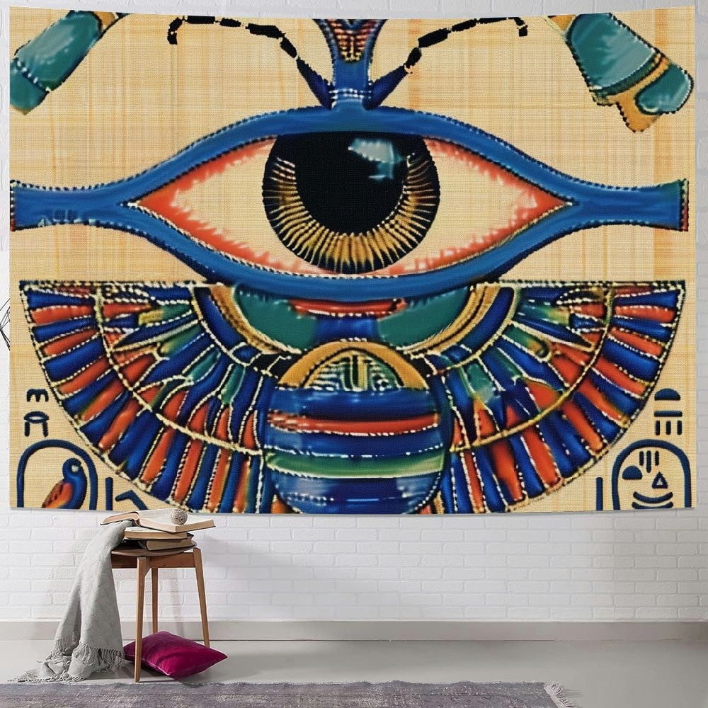 Orinice Egyptian Scarab Tapestry Wall Hanging Unique Style Graphic ...