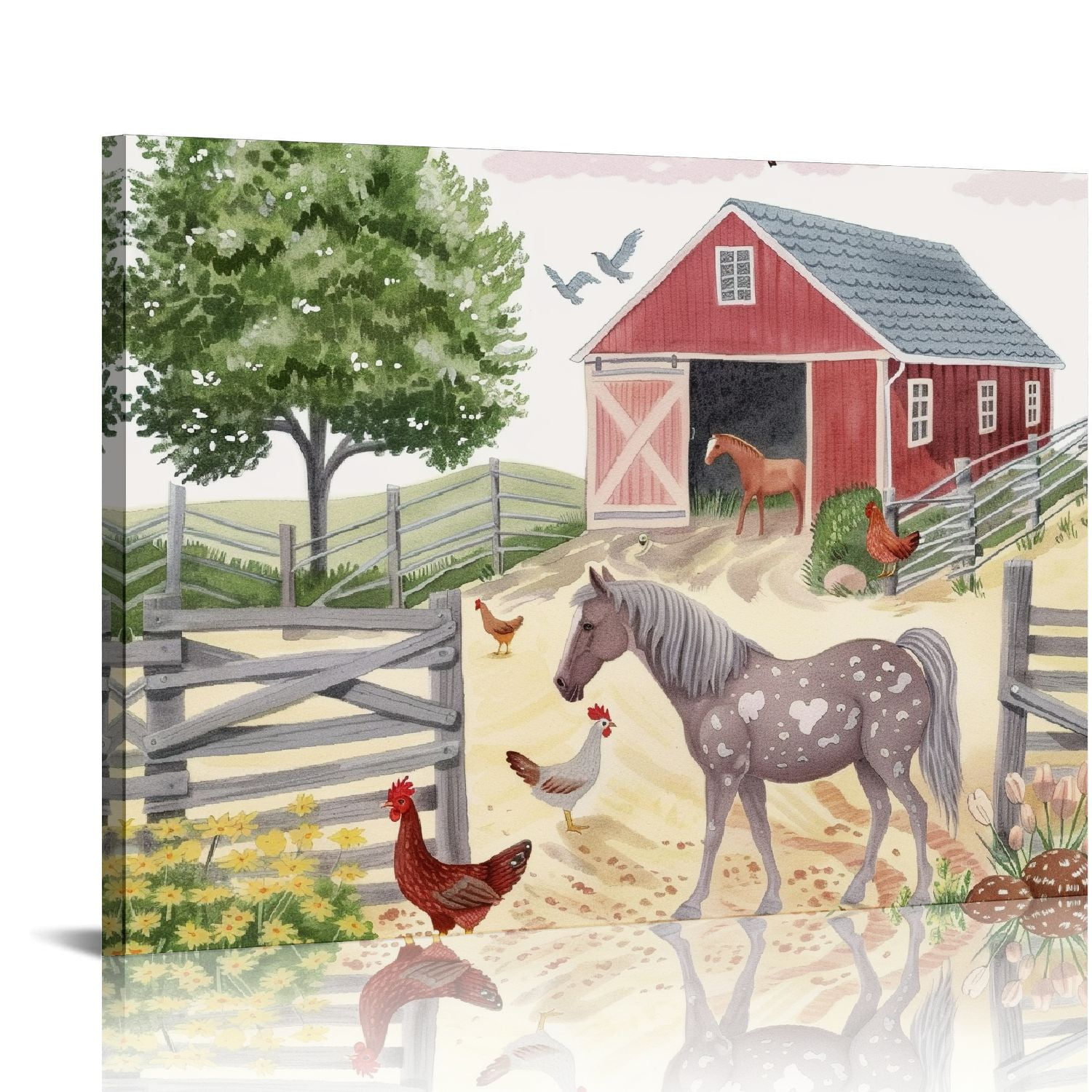 Orinice Farm Animals Wall Art Prints Room Decor for Baby, Nursery, and ...