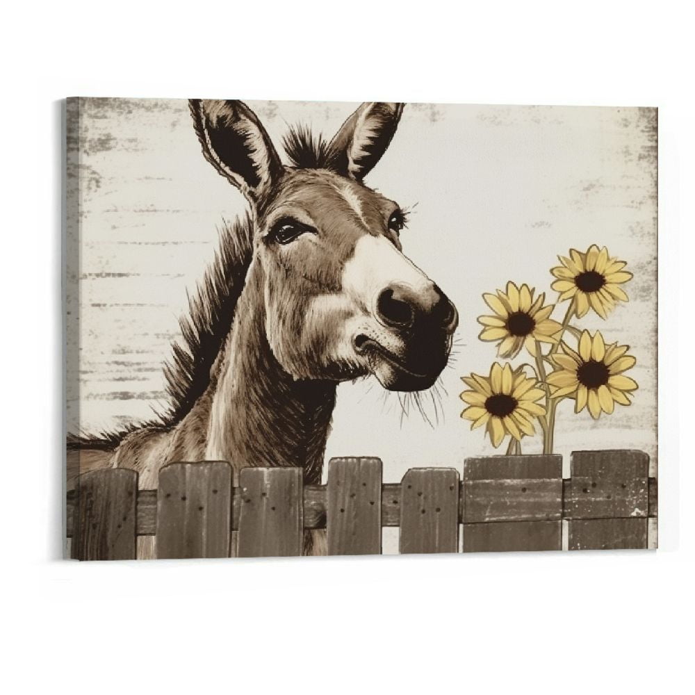 Orinice Farmhouse Kitchen Decor Wall Art Funny Kitchen Signs Black and ...