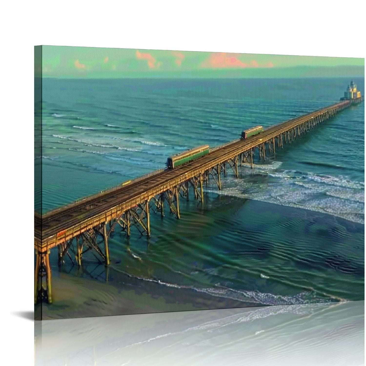 Orinice Folly Beach Poster Colorful Print, Folly Beach Wall Art, Folly ...