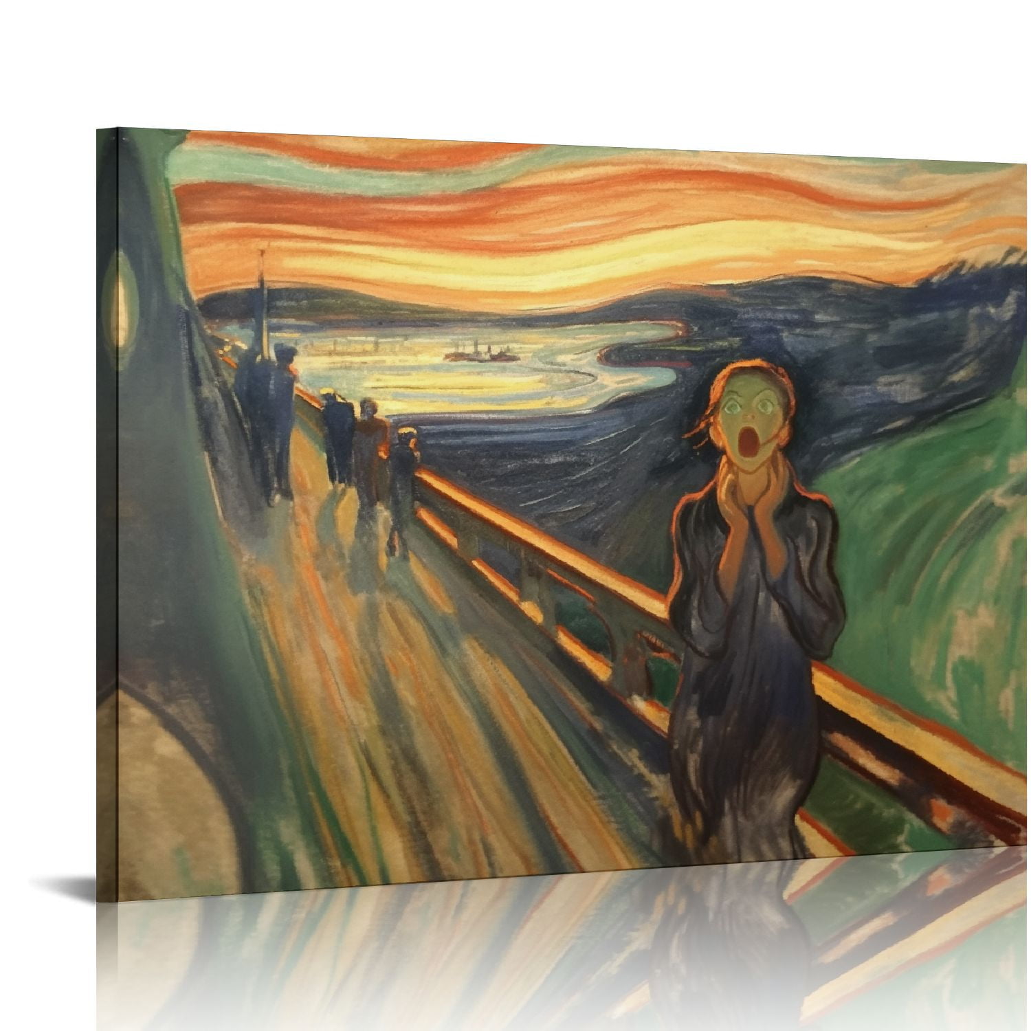 Orinice Framed Art The Scream by Edward Munch Famous Paintings ...