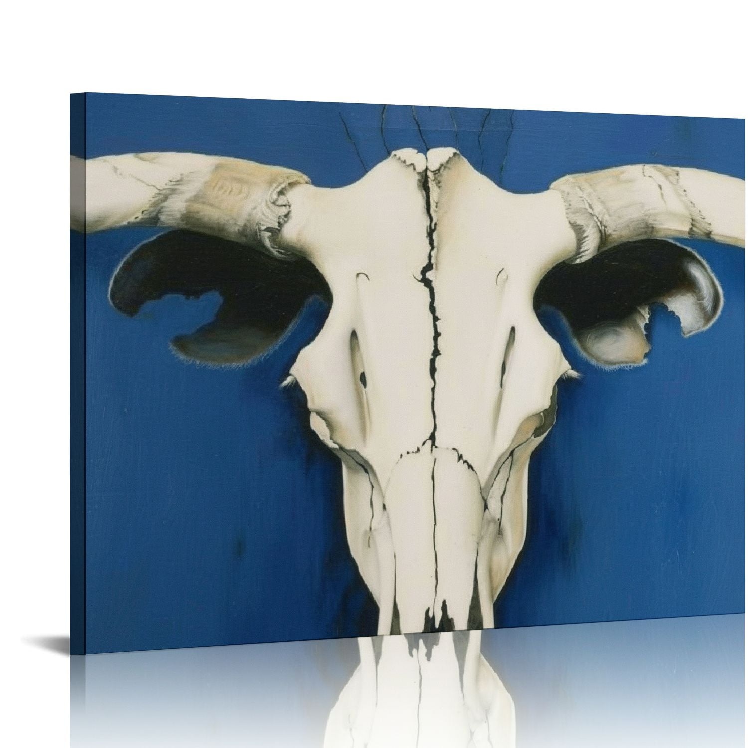 Orinice Georgia O'Keeffe Paintings Artworks- (Cow's Skull Red White And ...