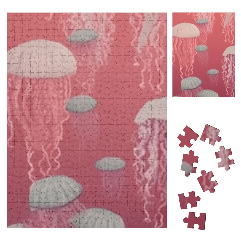 Orinice Jellyfish Sea Creatures Wooden Jigsaw Puzzle Vertical ...