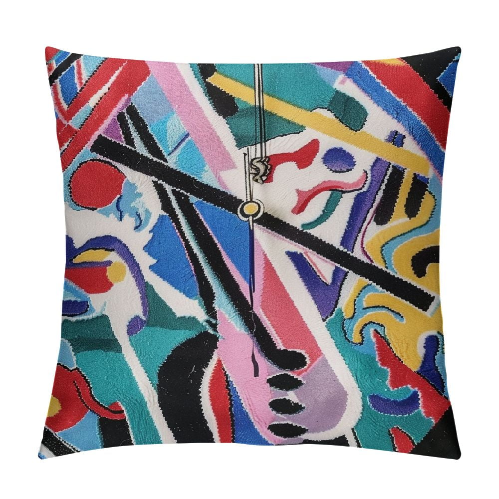 Orinice Kandinsky Modern Pillow Cover - Blue Painting | Abstract Throw ...