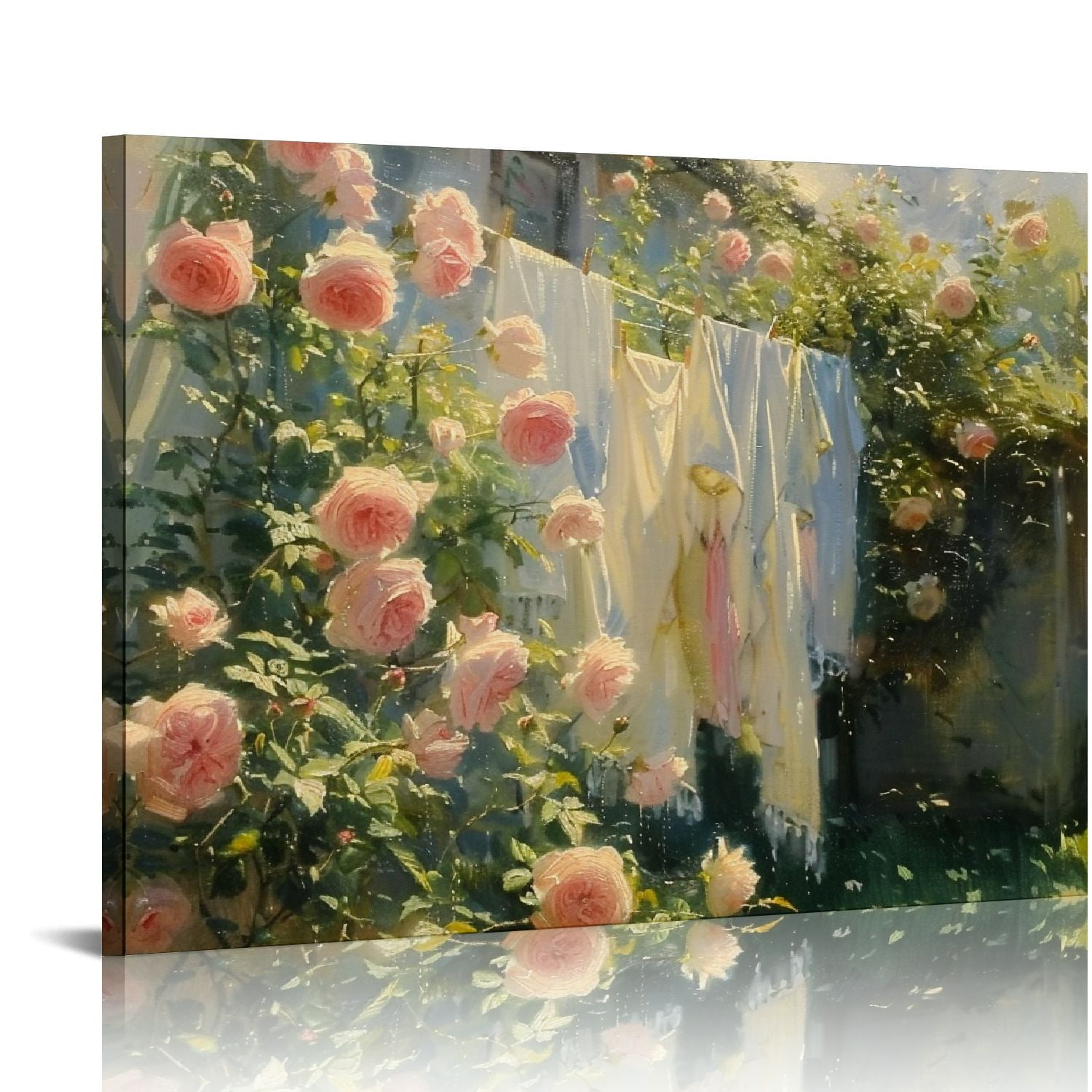 Orinice Laundry Day Wall Art-Laundry Room Painting Wall Art ，Vintage ...