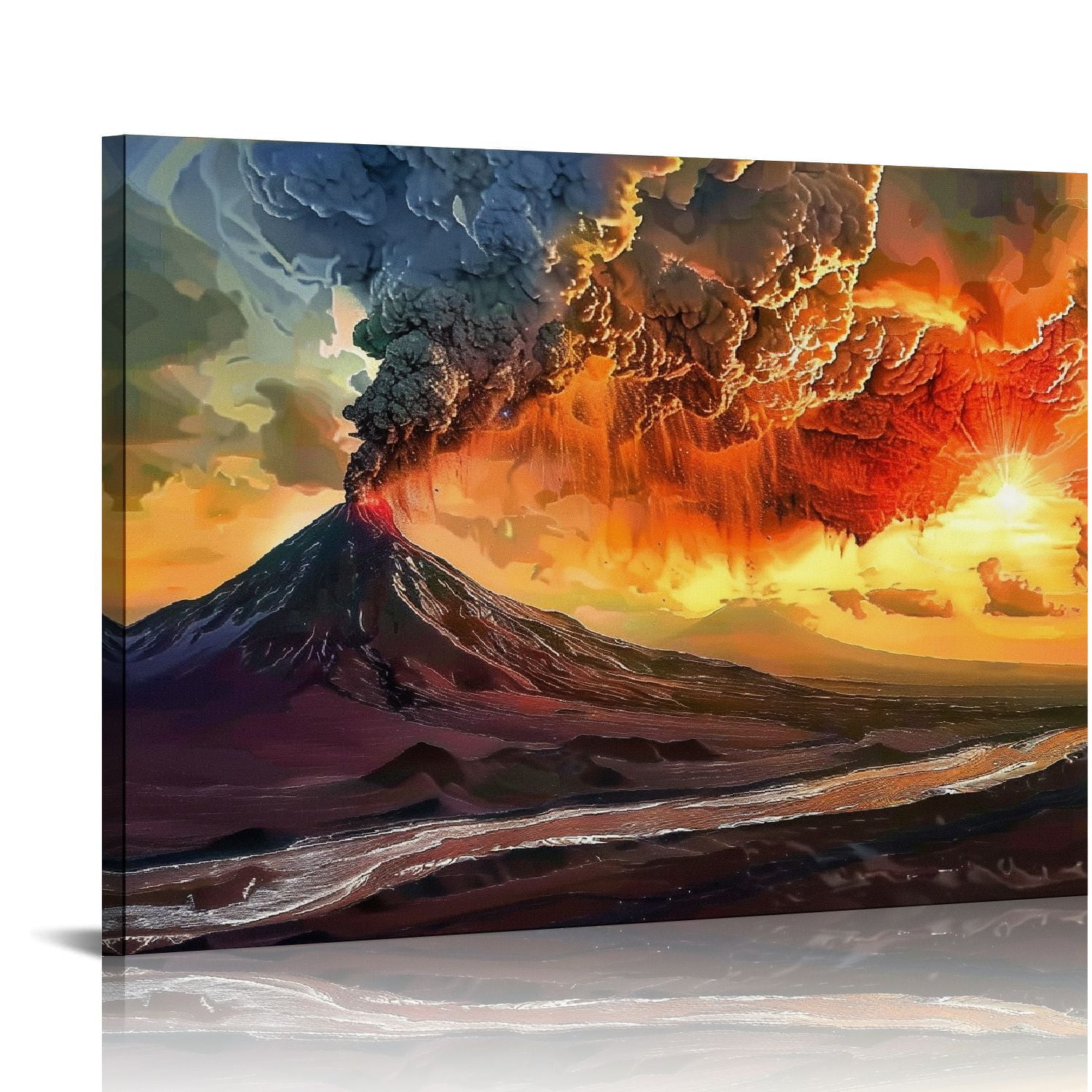 Orinice Lava Flow Poster Print, Volcano Wall Art, Scenic Mountain Wall ...