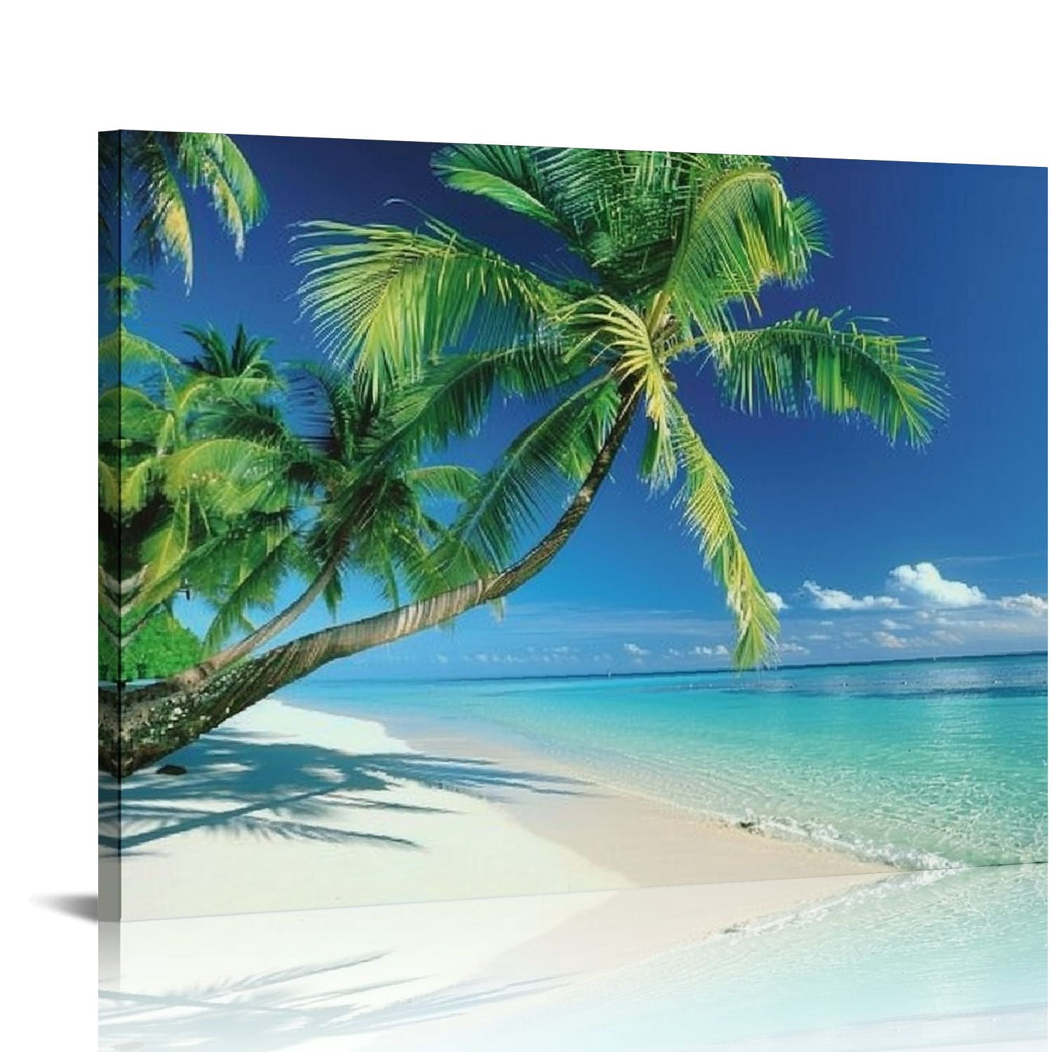 Orinice Maldives Polynesian Tropical Palm Trees Beach Poster ...