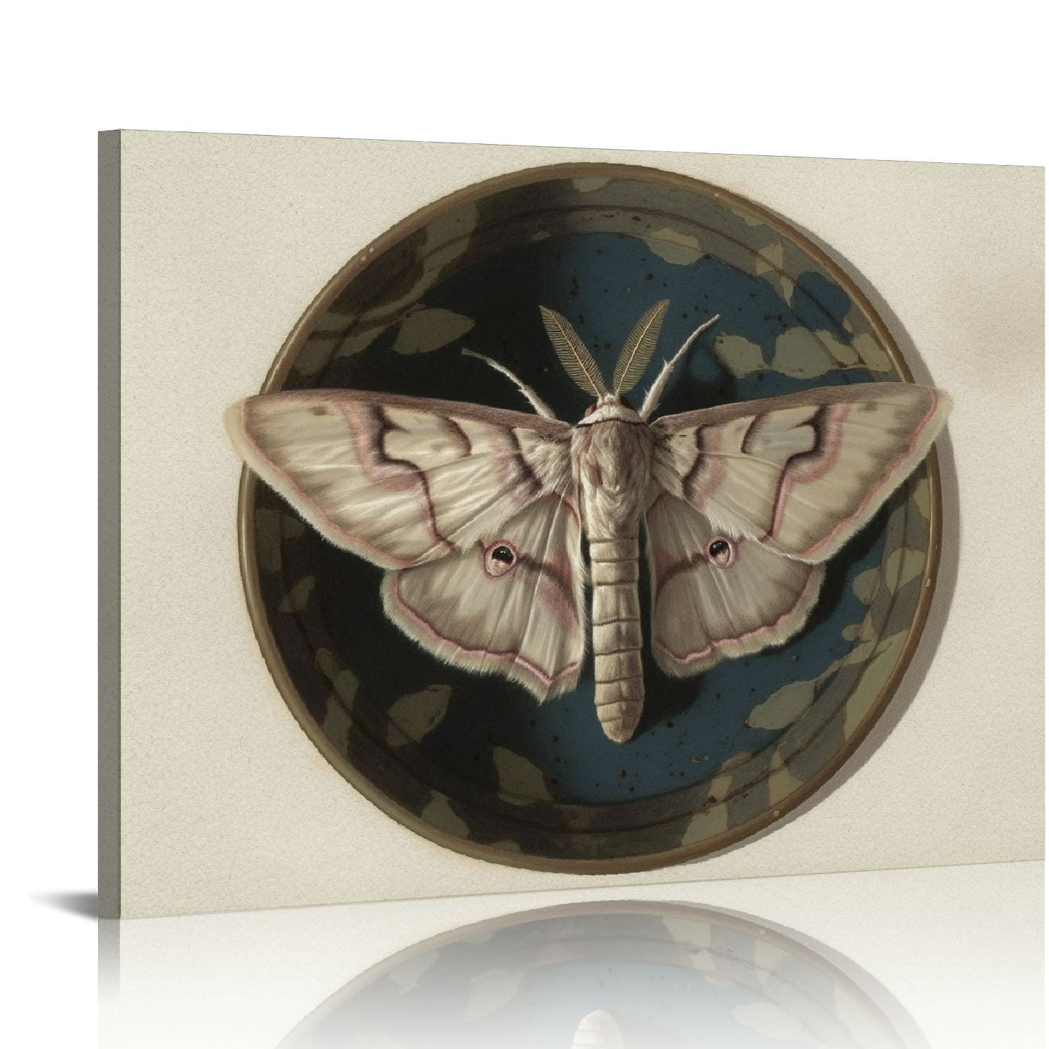 Orinice Master Vintage Moth Retro Rustic Moth Print - Moody Butterfly ...