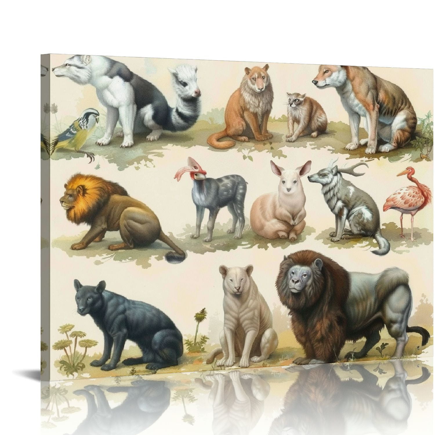 Orinice Master Woodlands & Farm Animals Educational Print - Learning ...