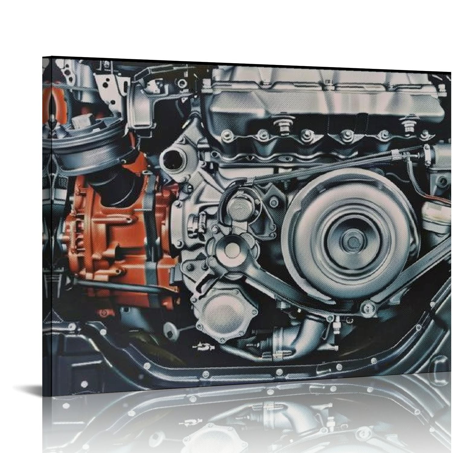 Orinice Mechanical Aesthetic Wall Art Engine Gear Motorcycle Art (6 ...