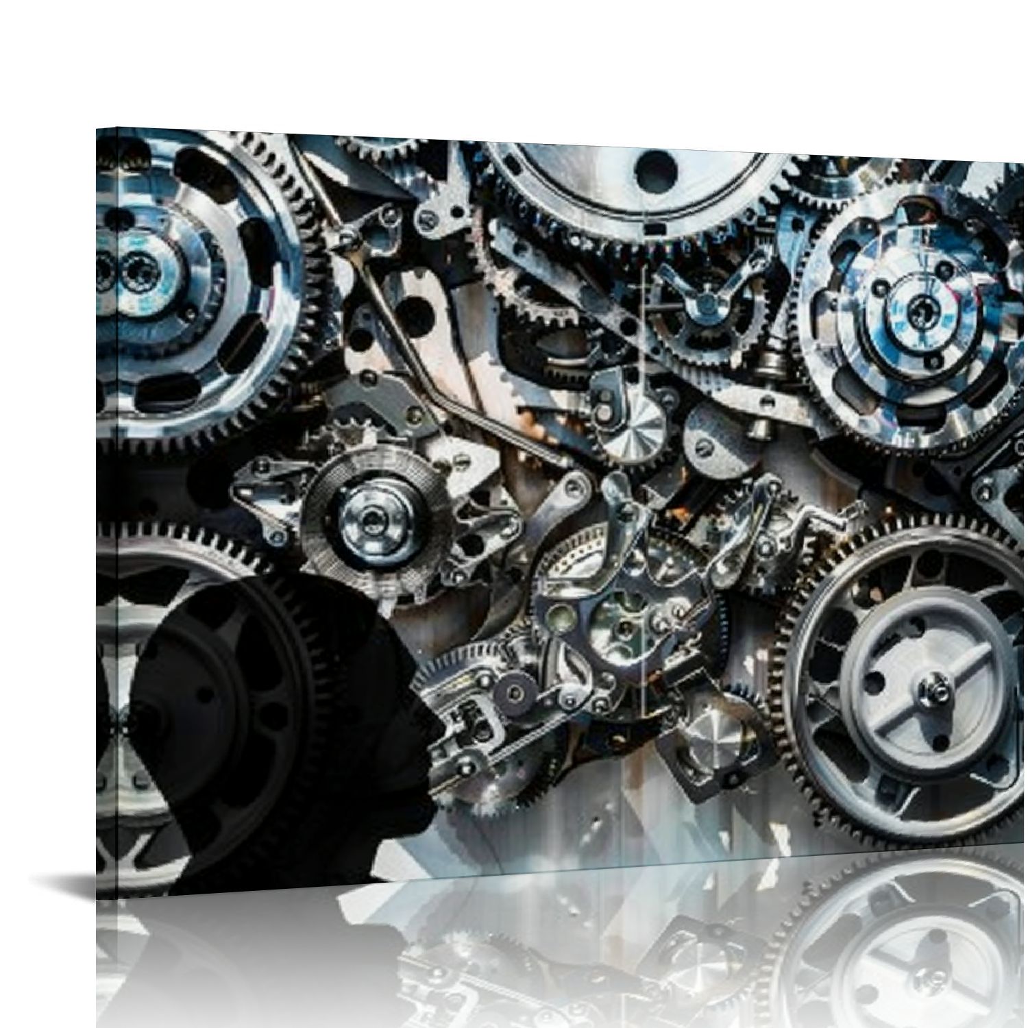 Orinice Mechanical Aesthetic Wall Art Engine Gear Motorcycle Art (9 ...