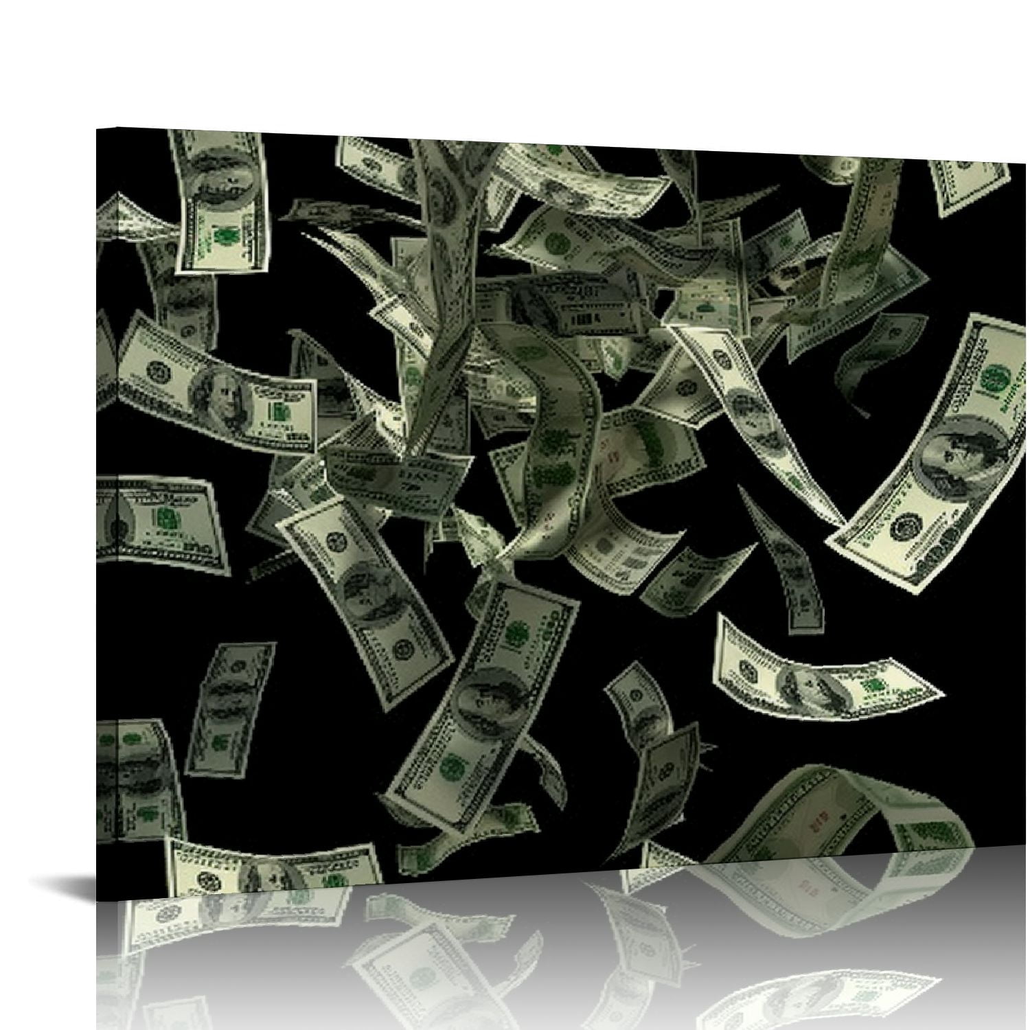 Orinice Money Flying Fine Art Aesthetic Poster & Print Wall Painting ...