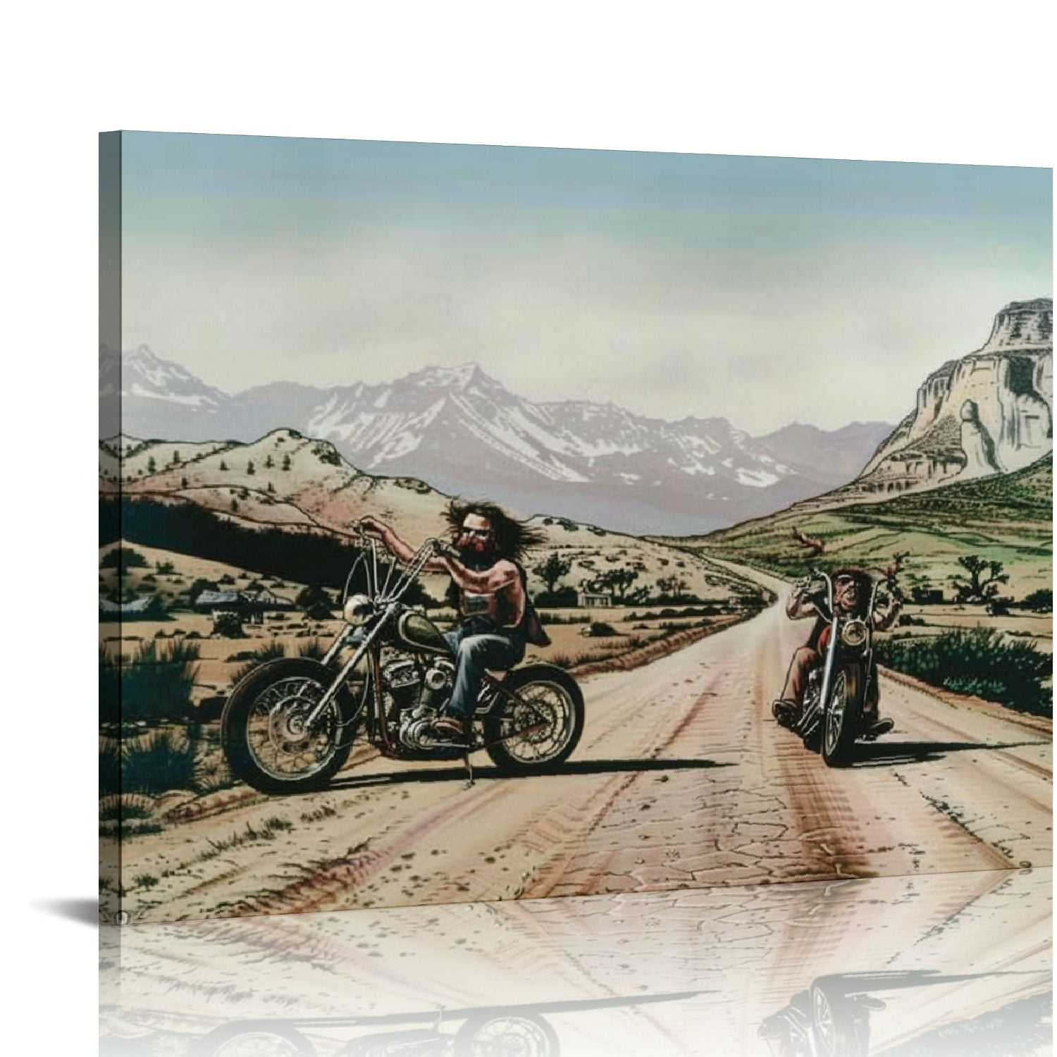 Orinice Motorcycle Rider Motorcycle Art Painting 9 Artworks Canvas Room ...