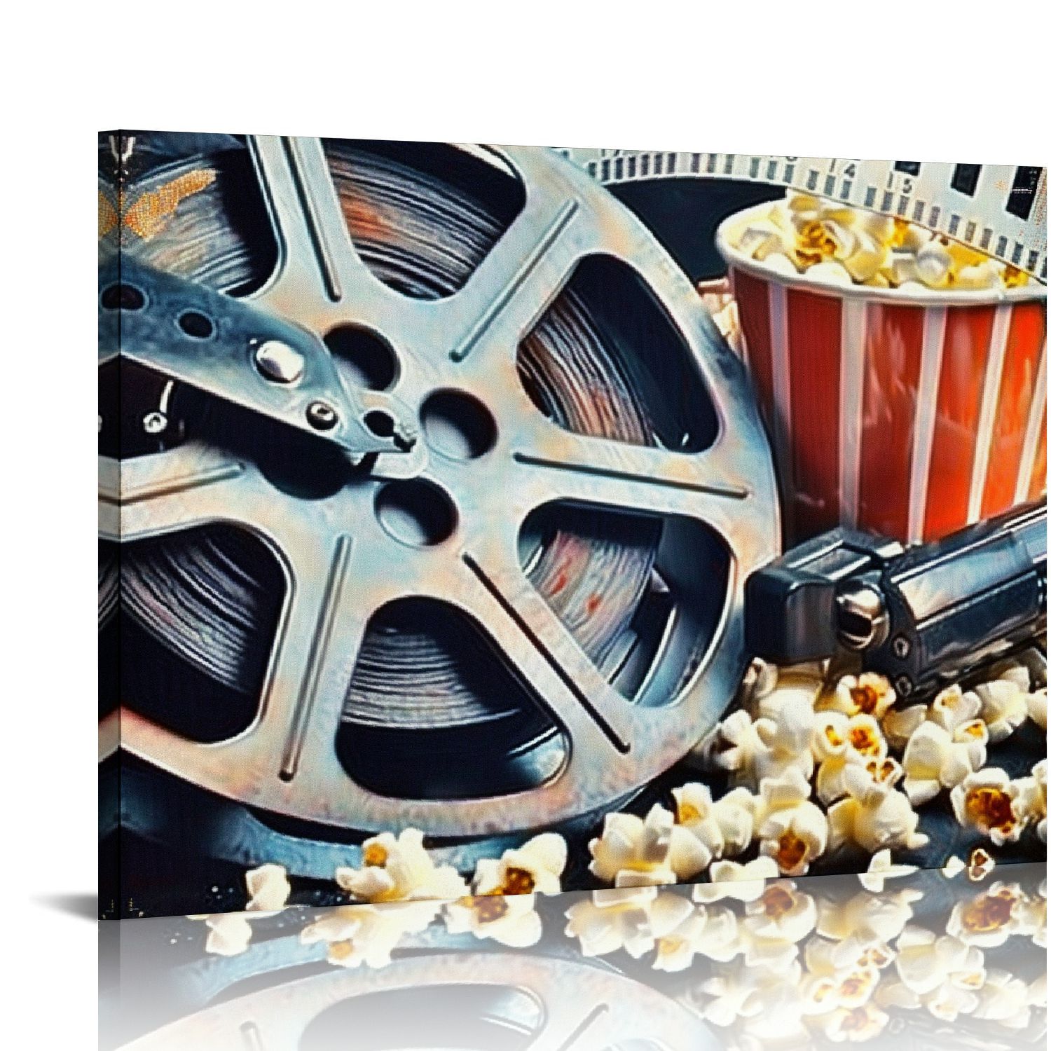 Orinice Movie Reel Popcorn Cinema Fine Art Aesthetic Poster & Print ...