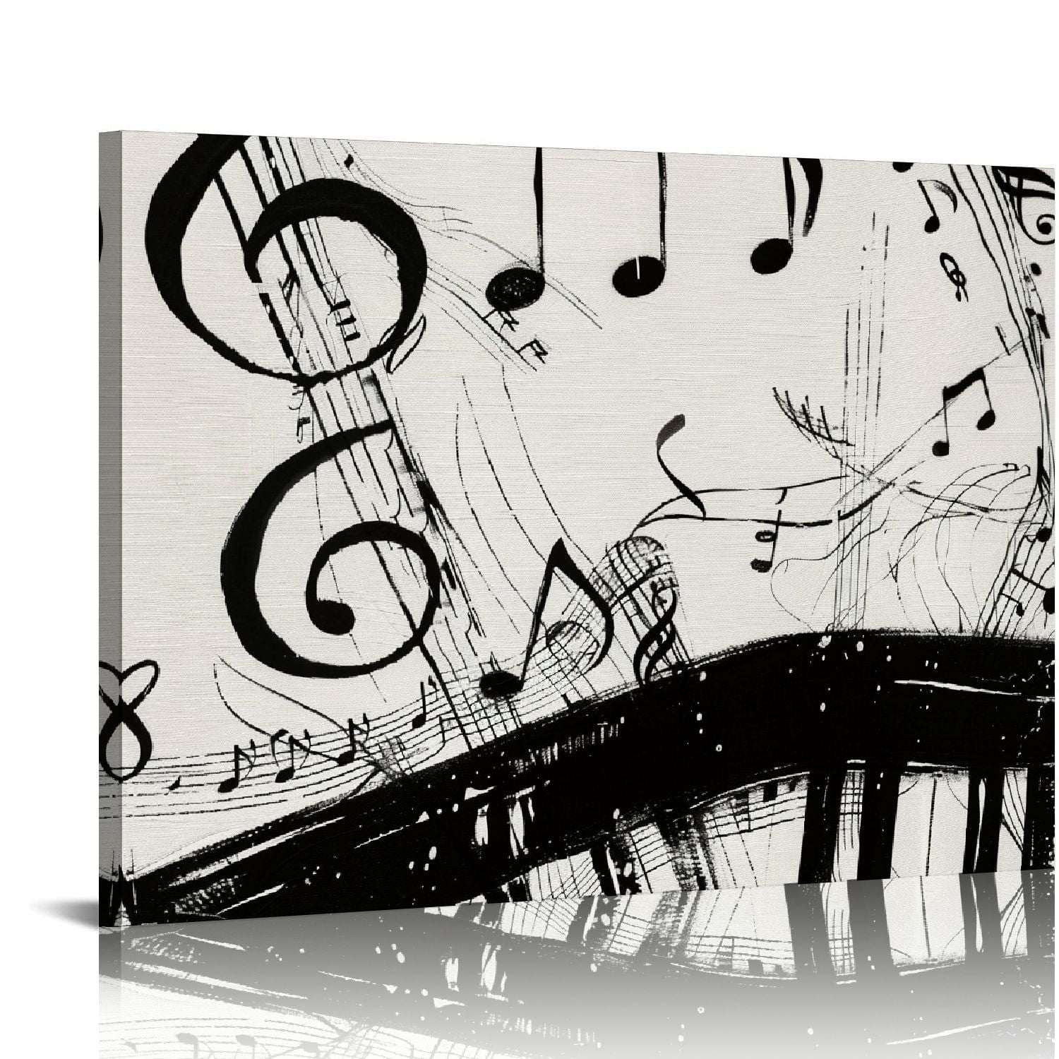 Orinice Musical Notes Piano Keyboard Fine Art Aesthetic Poster Print ...