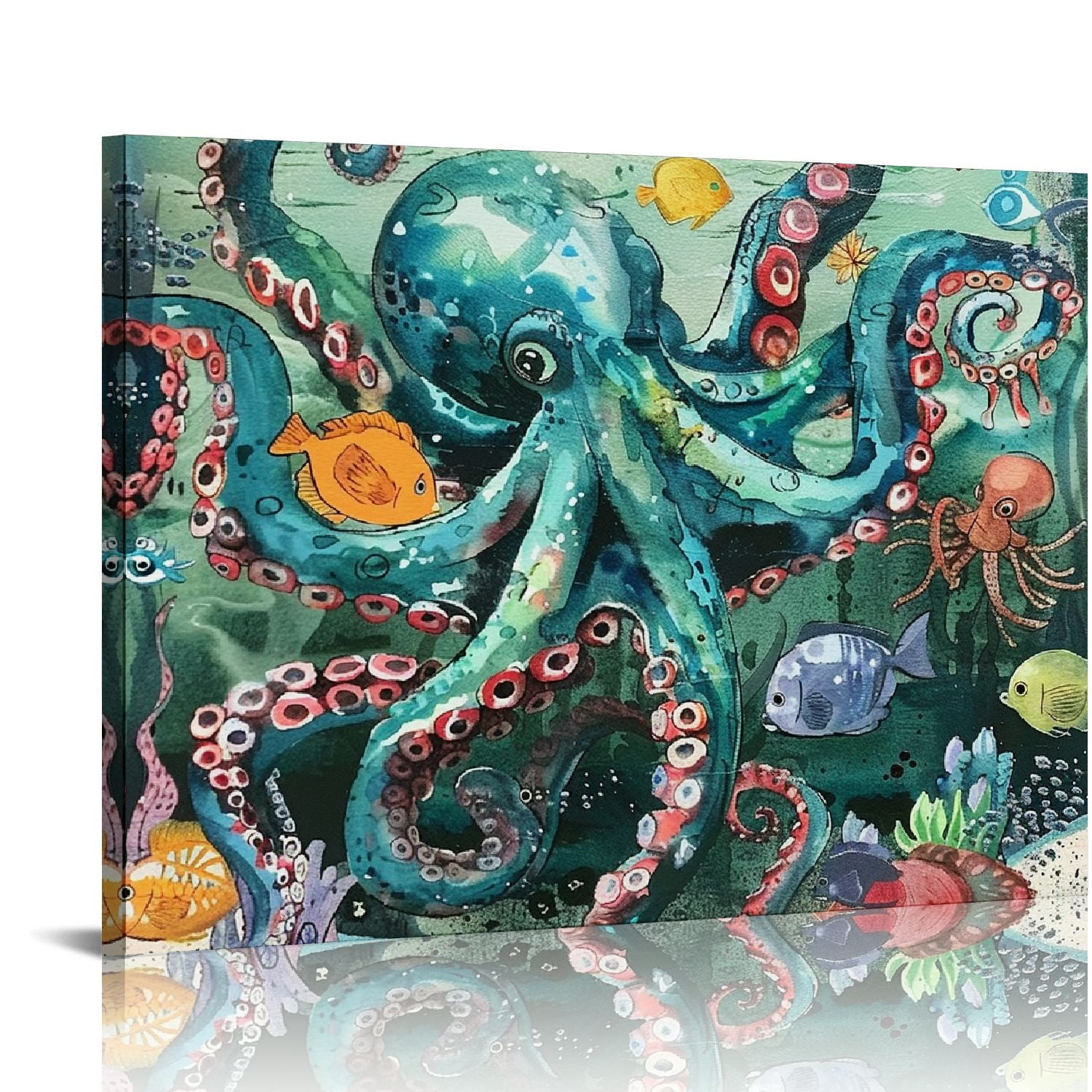 Orinice Octopus Marine Life Fine Art Aesthetic Poster & Print Wall ...