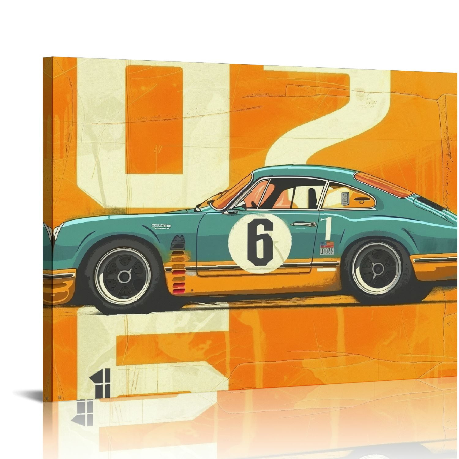 Orinice Racing Car Canvas Wall Art For Le Mans , Cool Modern Classic ...