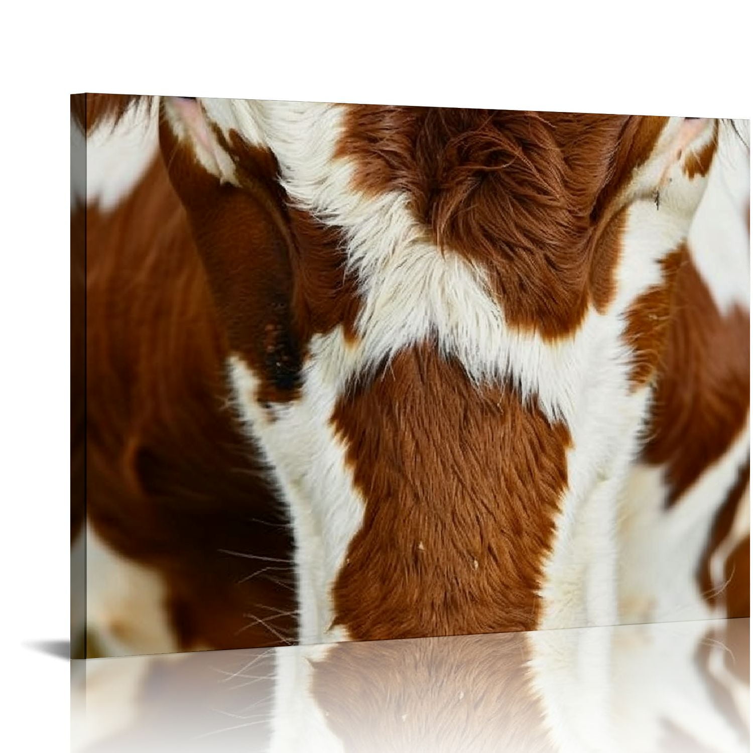Orinice Retro Western Cowhide Cow Print Animal Fur Texture Wall Art ...