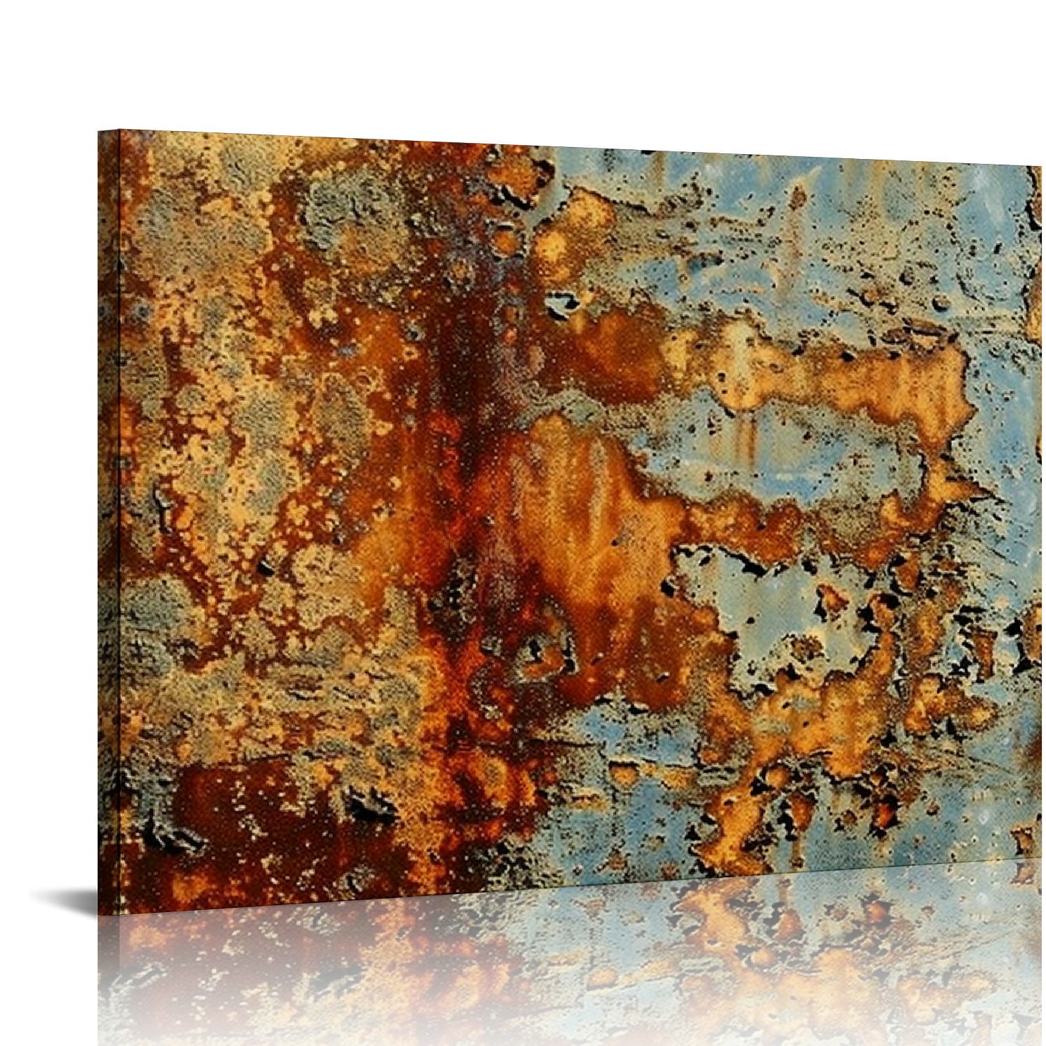 Orinice Rusted Metal Grunge Aesthetic Poster and Print Wall Painting ...