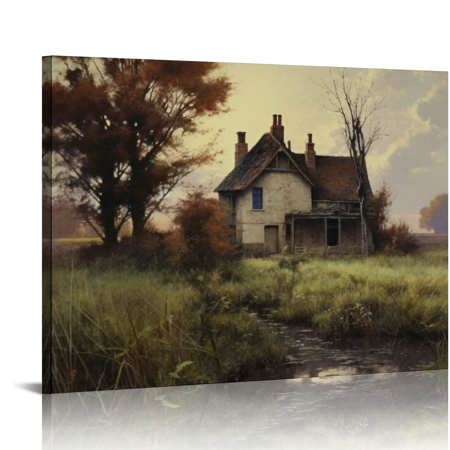 Orinice Rustic Farmhouse Wall Art Decor Boho Art Deco Landscape Picture ...