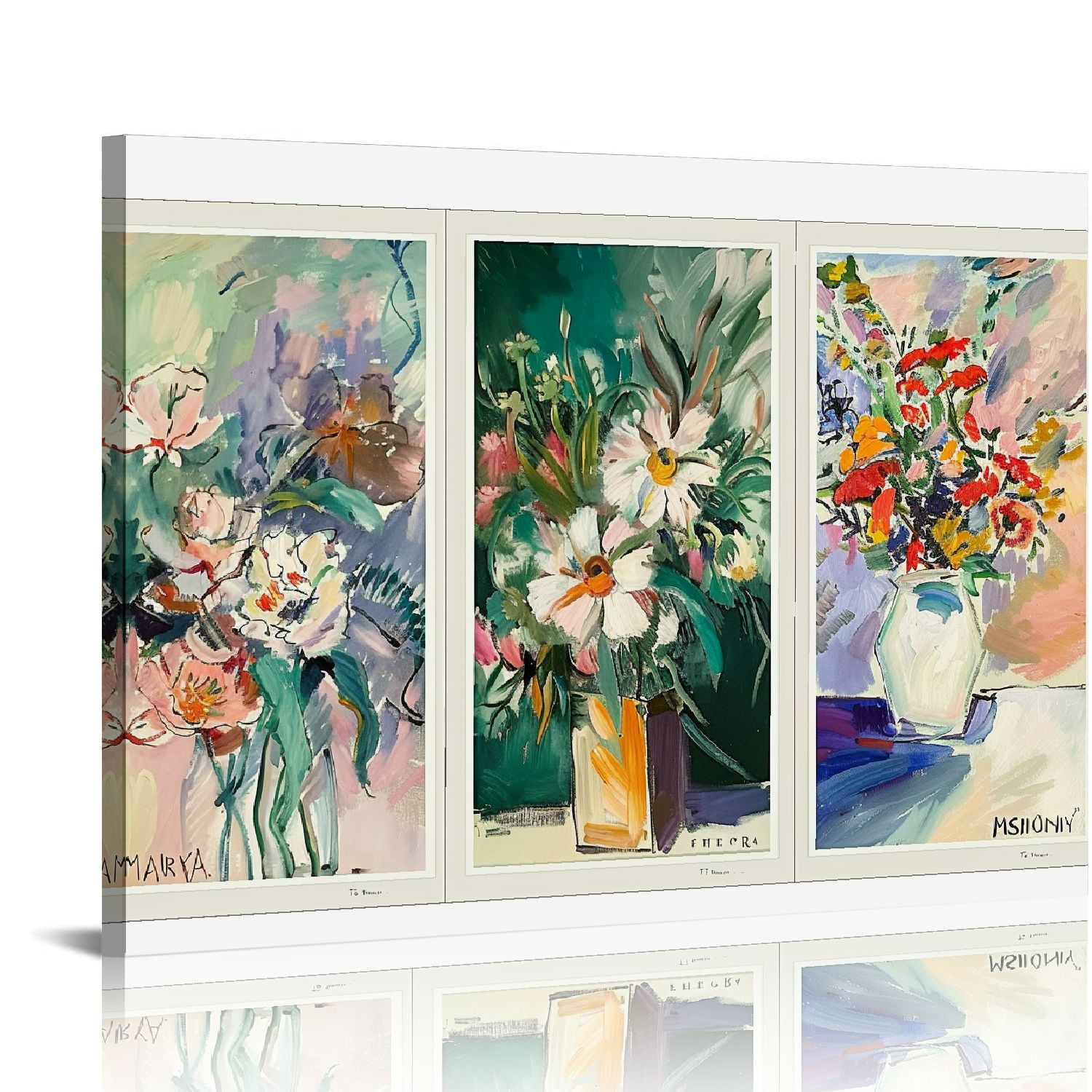 Orinice Sage Green Wall Art Abstract Matisse Wall Decor Exhibition ...