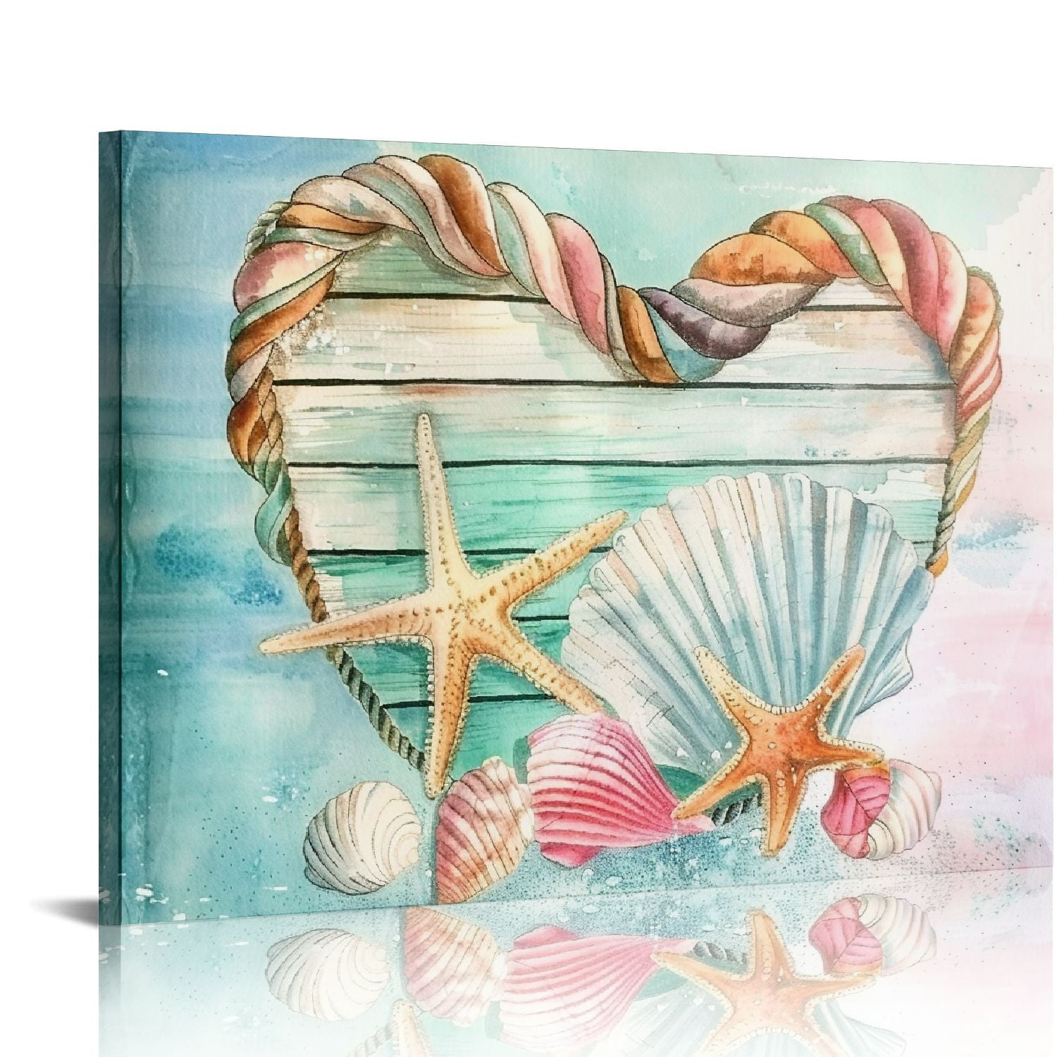 Orinice Shells Starfish Watercolor Fine Art Aesthetic Poster & Print ...