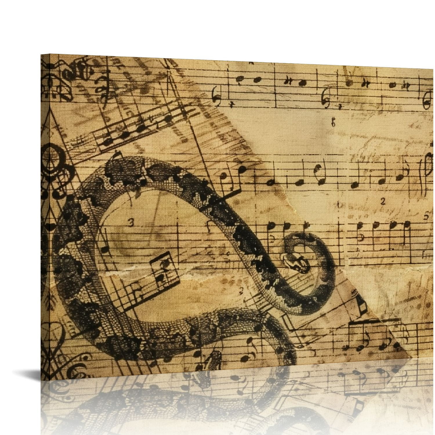 Orinice Snake, Music Notes, Treble Clef Fine Art Aesthetic Poster ...