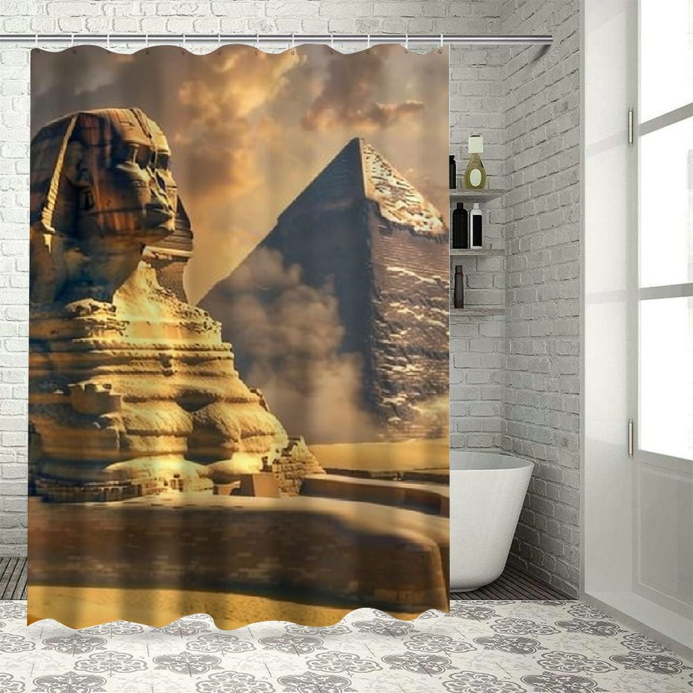 Orinice Sphinx Pyramid Desert Bathroom Decor Set - Colorful Luxurious ...
